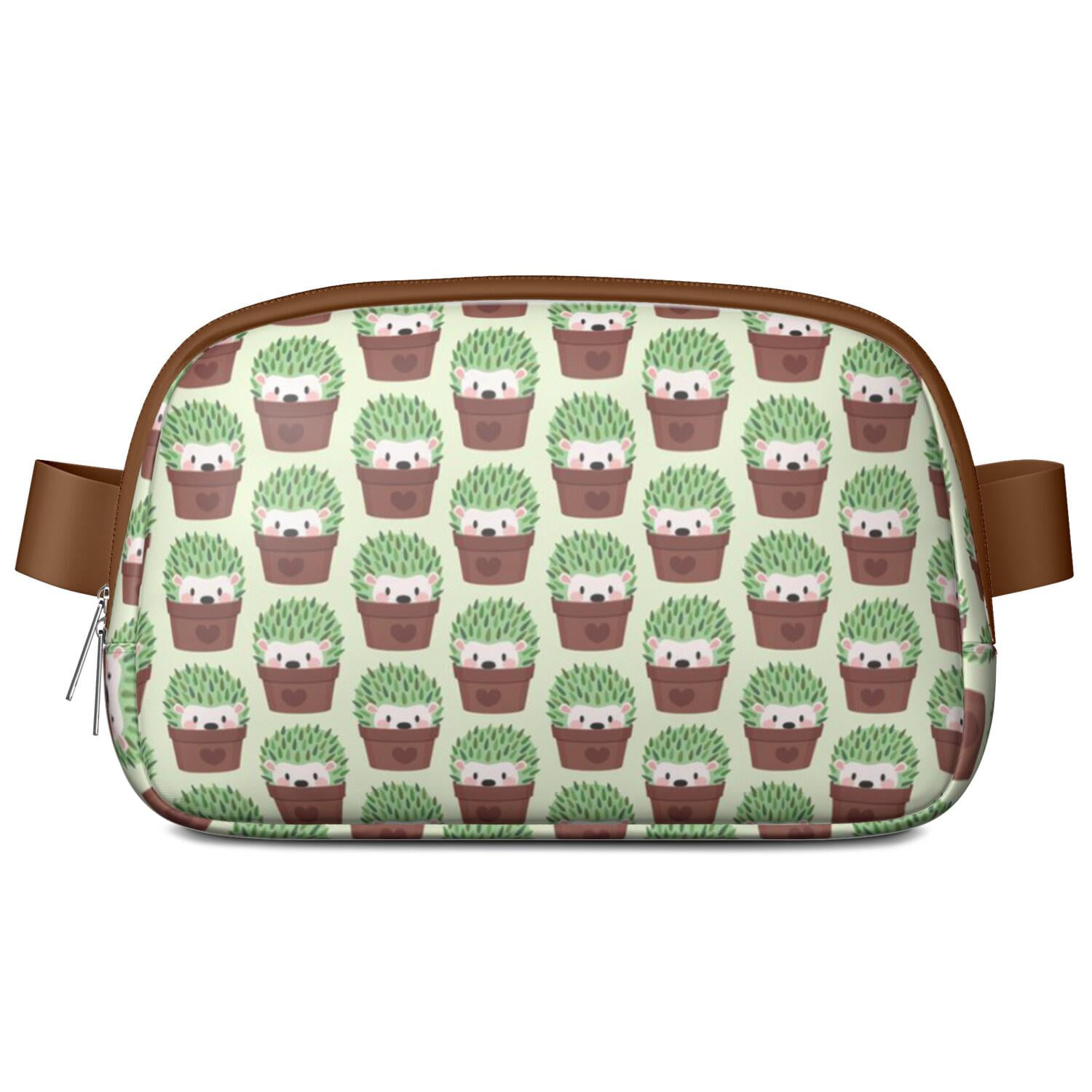 Artistic Hedgehog Belt Bag for Women – Cute Forest Cartoon Scene ...