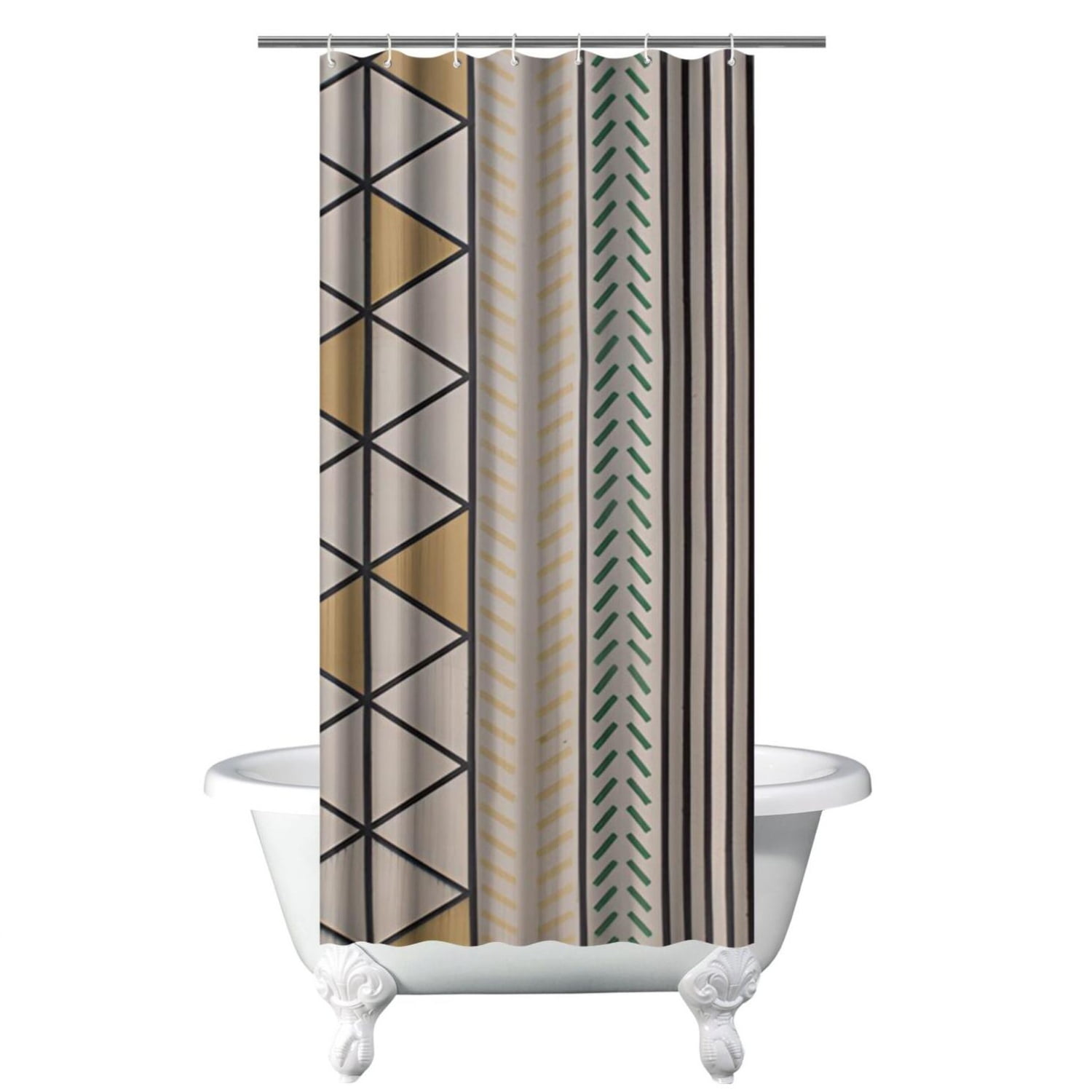 Artistic Home Accents Shower Curtain, Rustic Earthy Boho Chic ...