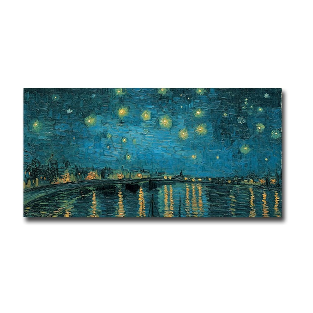 Artistic Home Gallery Starlight Over the Rhone (Detail) by Vincent Van ...
