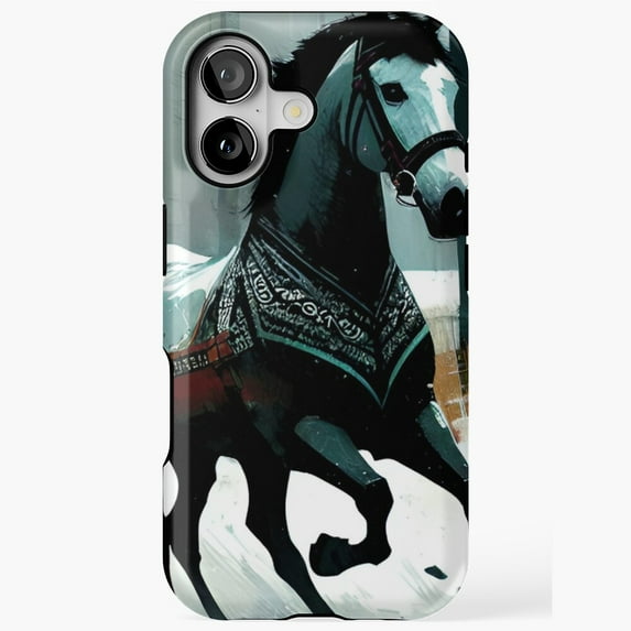 Artistic Horse Graphic Design Phone Case 17 16 15 14 13 12 11 Pro Max ...