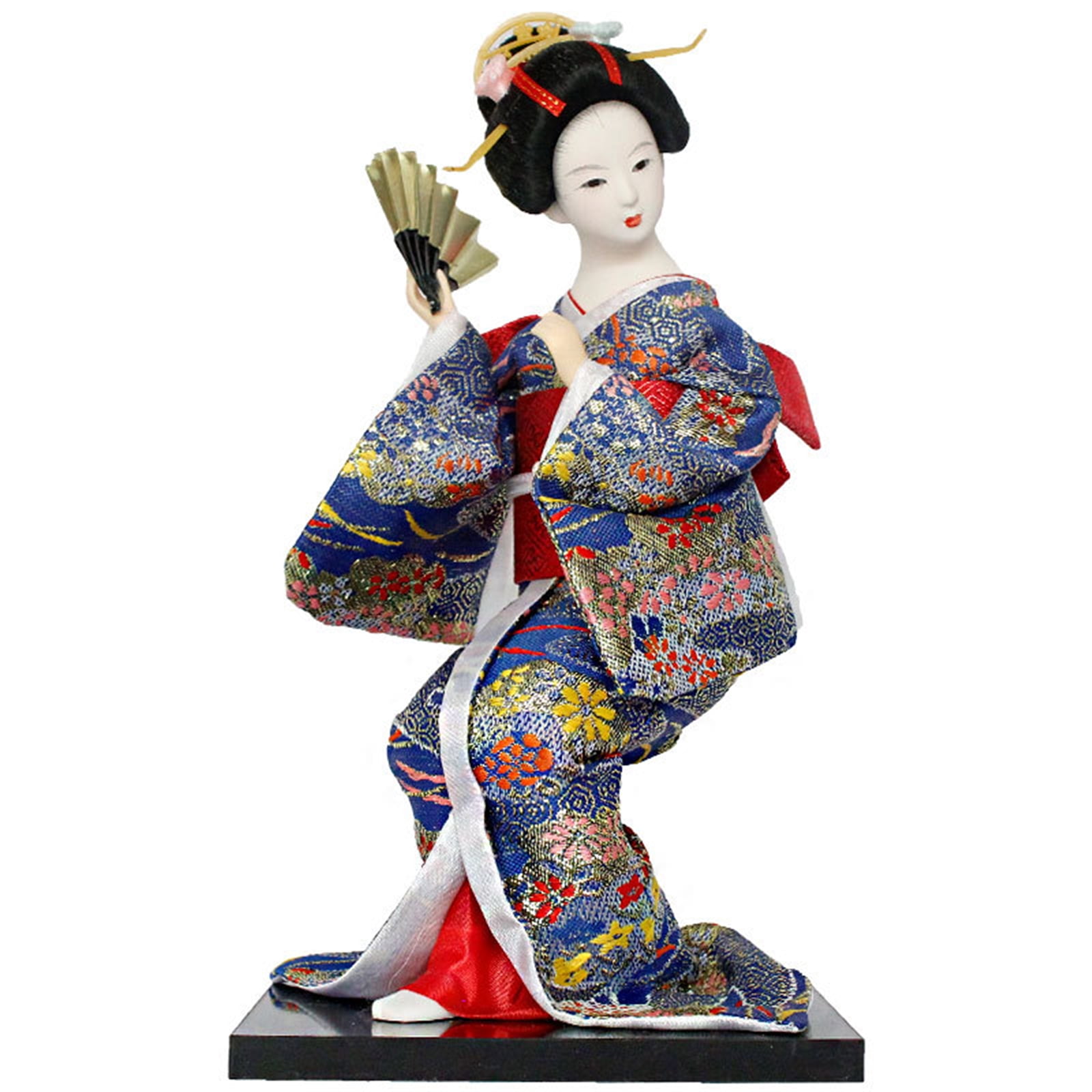 Artistic Japanese Geisha Figure 12Inch Collectible Embroidery Clothing ...