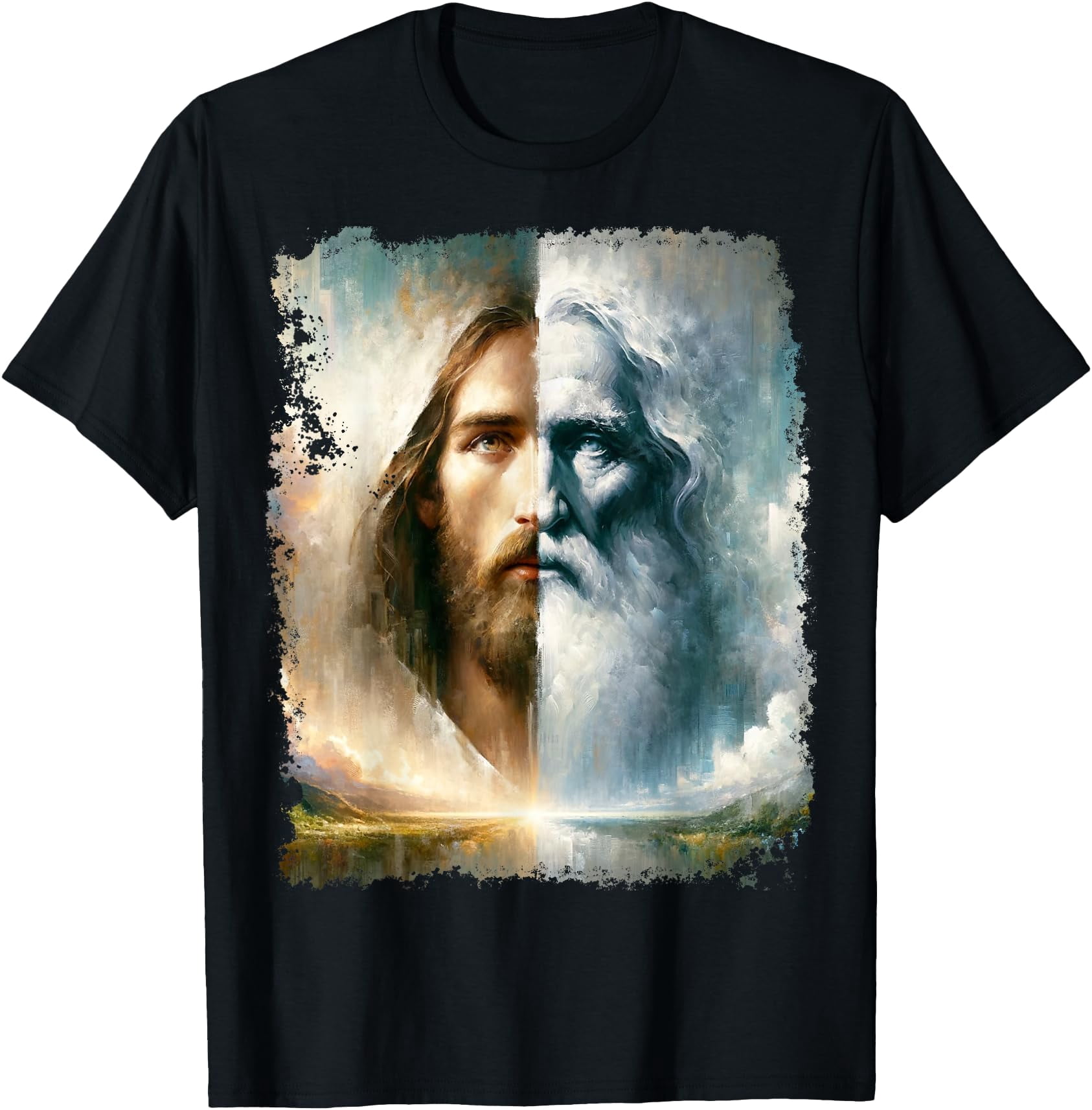 Artistic Jesus Christ God The Father T-Shirt for Inspirational Faith ...