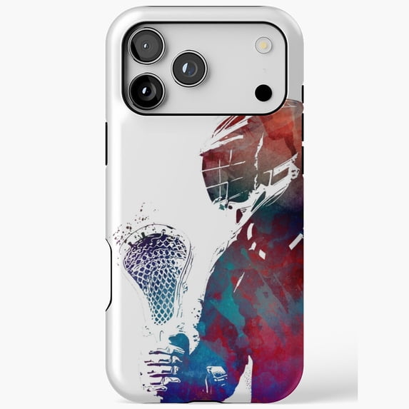 Artistic Lacrosse Player Stick SportsPhone Case for iPhone 11 through ...