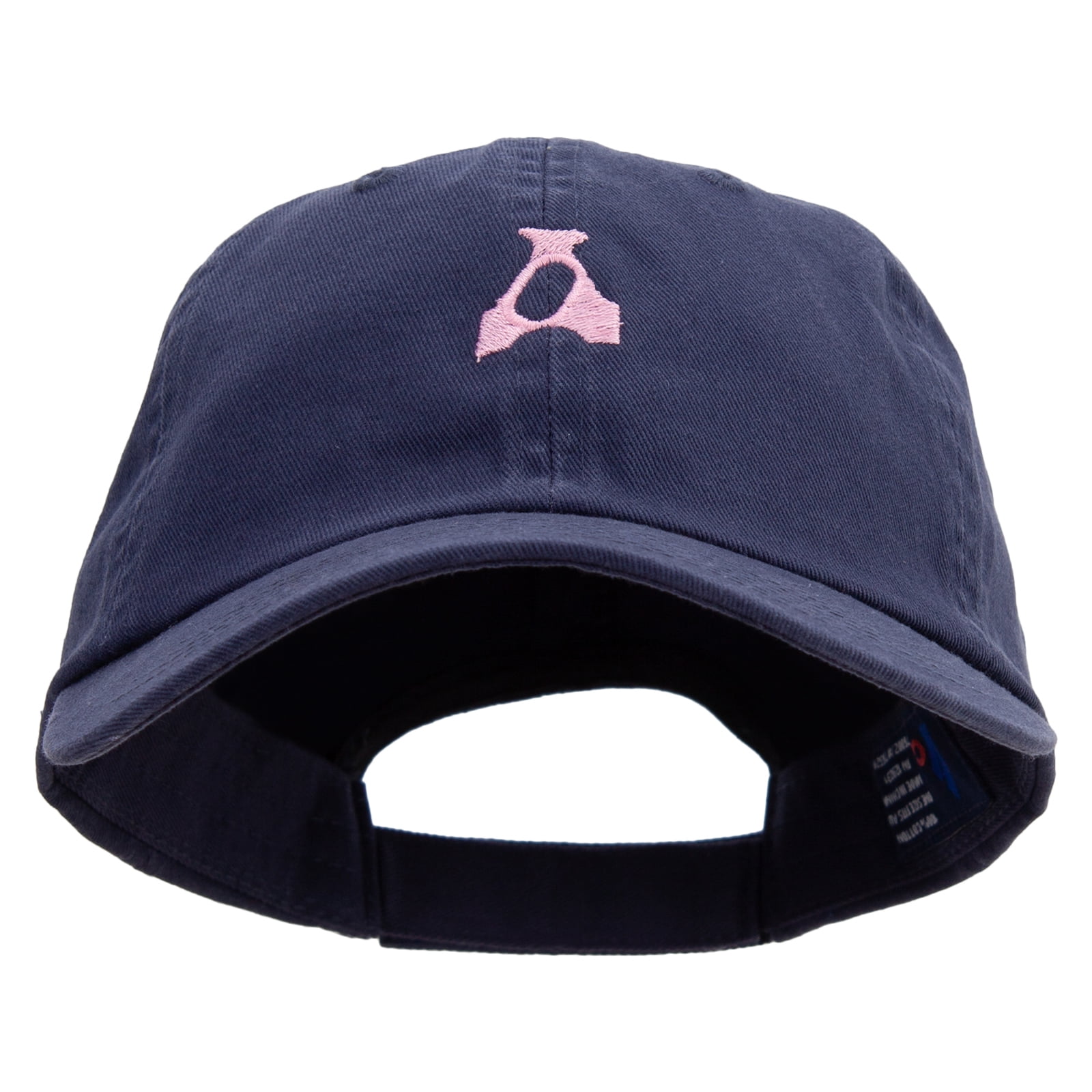 Artistic Letter A Embroidered Low Profile Dyed Cotton Twill Cap - Navy ...