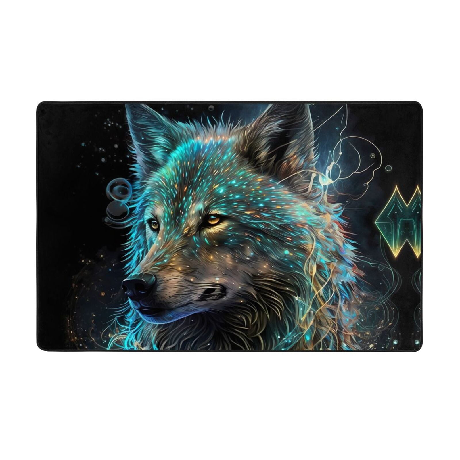Artistic Light Dot Wolf、 Universal Door Mat Indoor Entrance, 60×39 Non ...