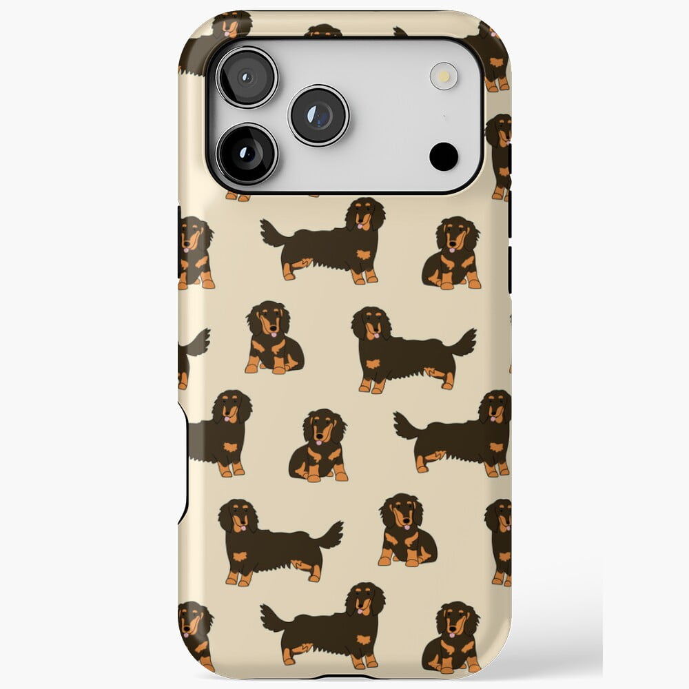 Artistic Long Hair Doxie Protective Case for iPhone 11 12 13 14 15 16 17 Pro Max - Walmart.com