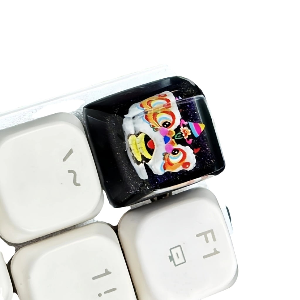 Artistic Mechanical Keyboards Keycap with Dragon Dance Detailing for ...