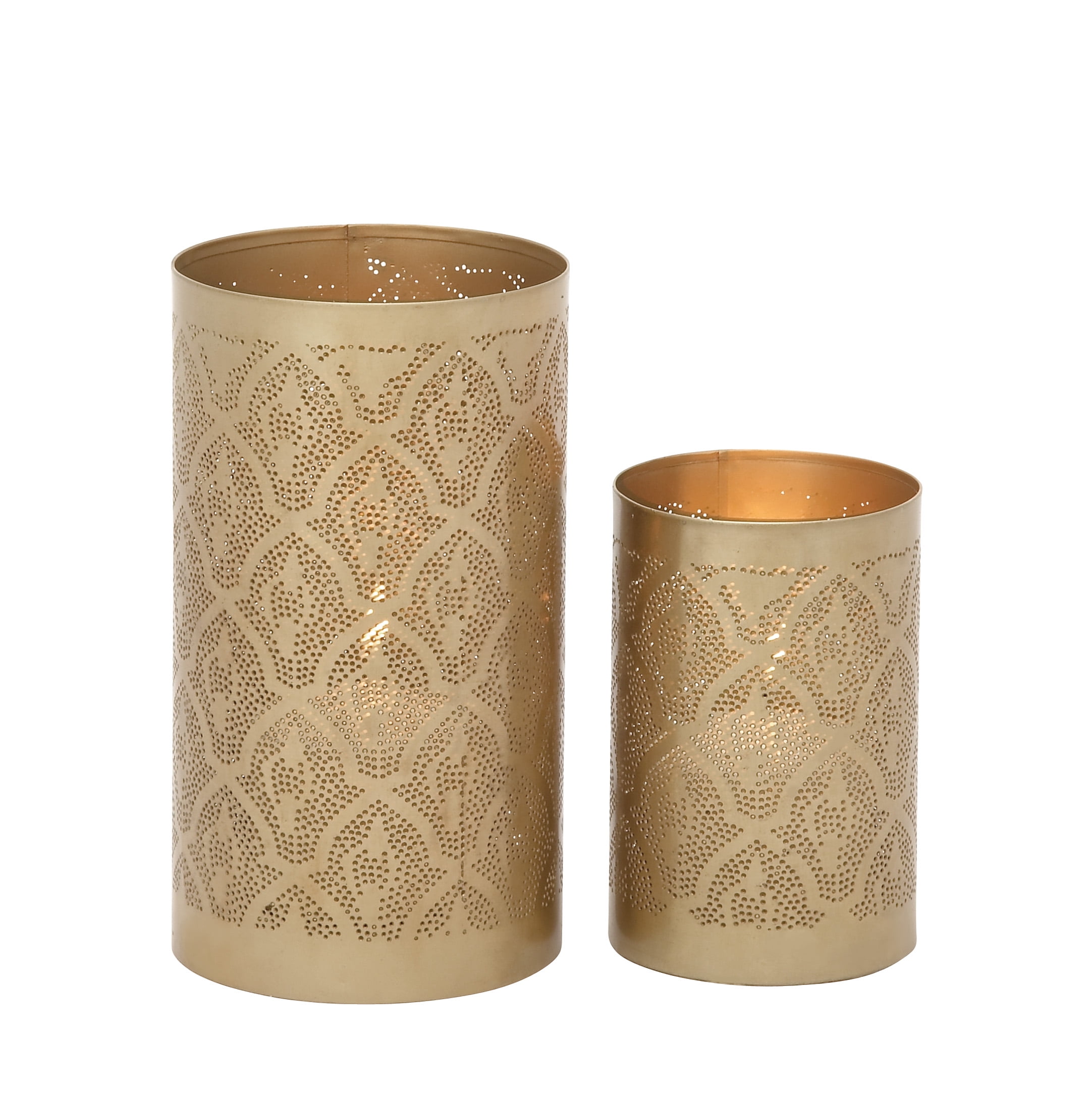 Artistic Metal Candle Lantern'set Of 2 - Walmart.com