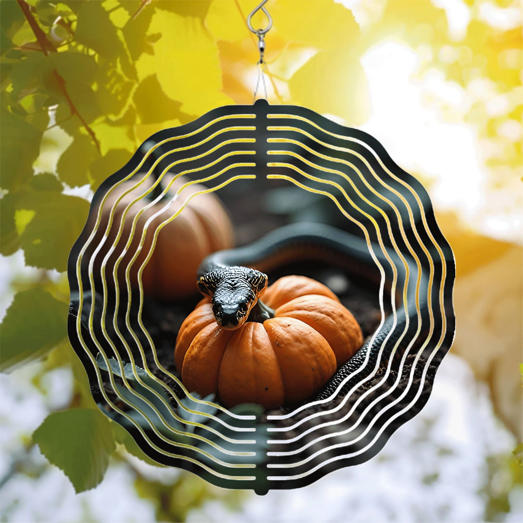 Artistic Metal Hanging Wind Spinner with Modern Design - Unique Yard ...