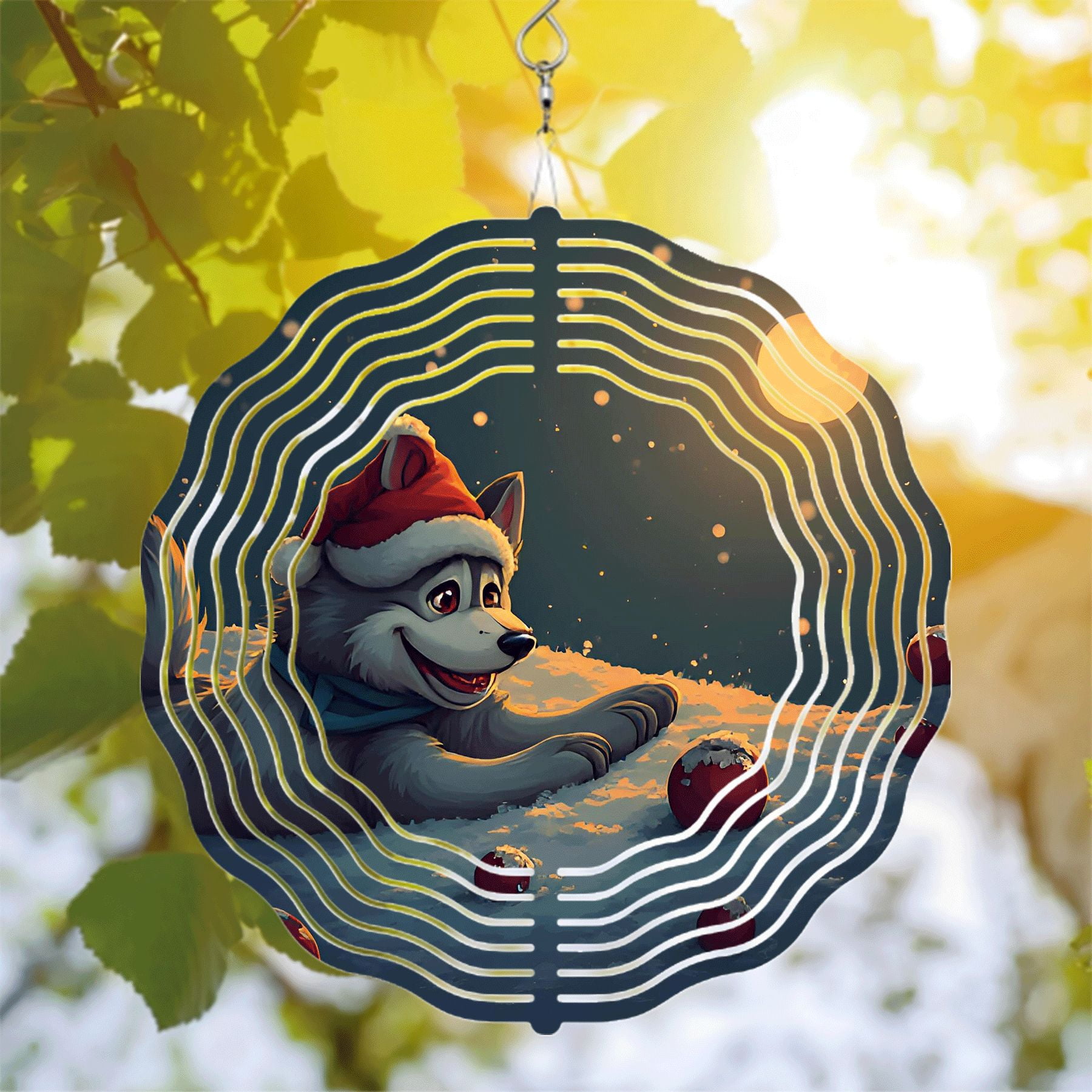 Artistic Metal Hanging Wind Spinners & Chimes - Unique Concentric ...