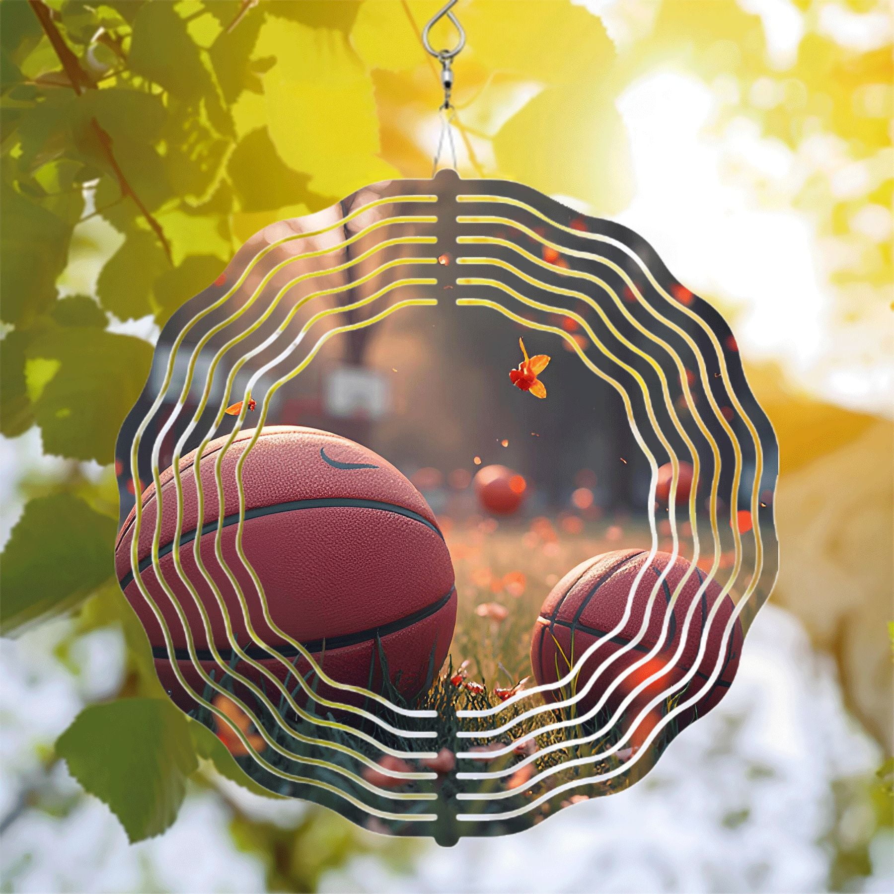 Artistic Metal Hanging Wind Spinners & Chimes - Whimsical Butterfly ...