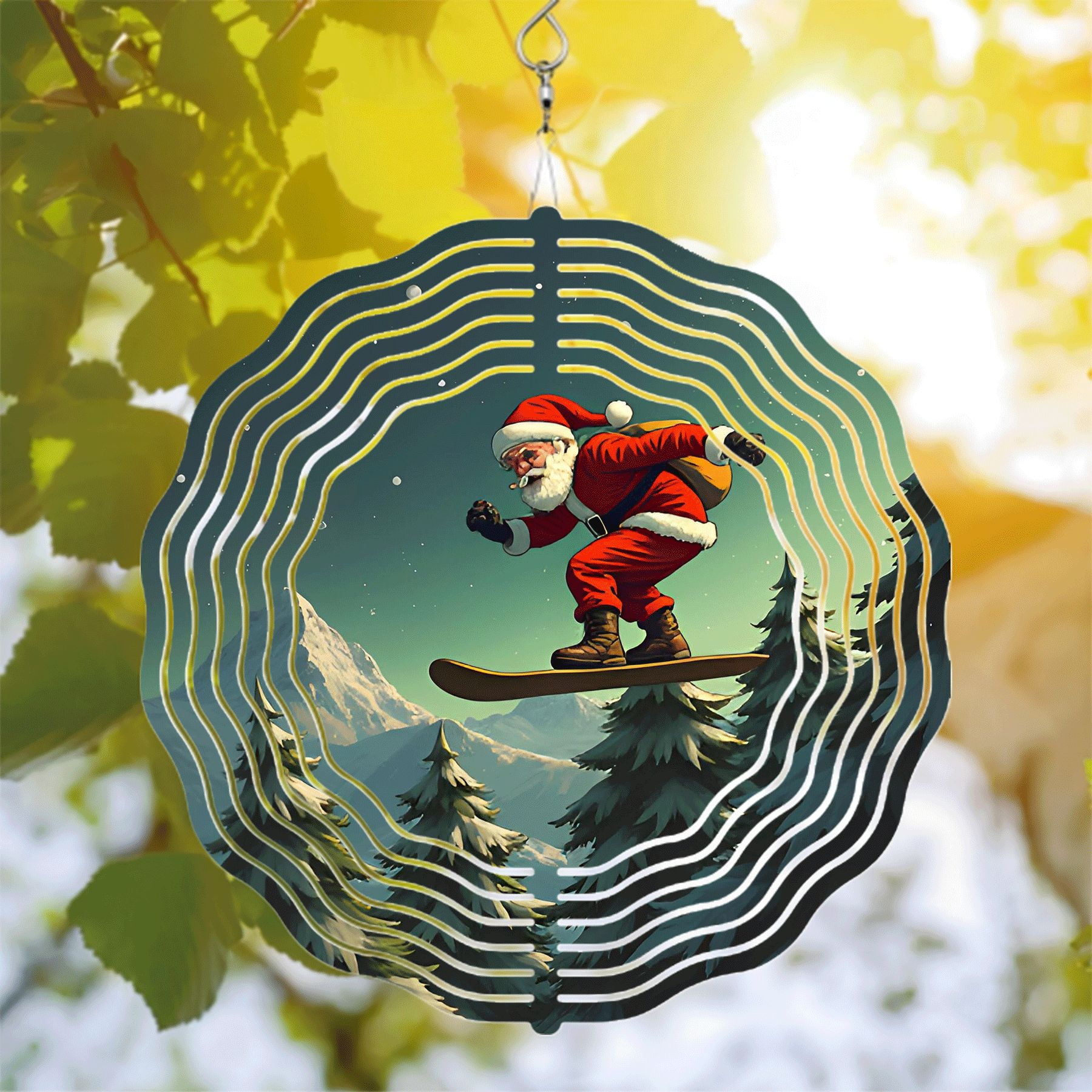 Artistic Metal Hanging Wind Spinners - Unique Circular Design with ...