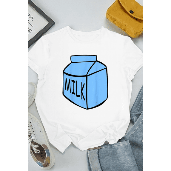 Artistic Milk Carton Graphic Design Modern Pop Art Style up to Size 5XL ...