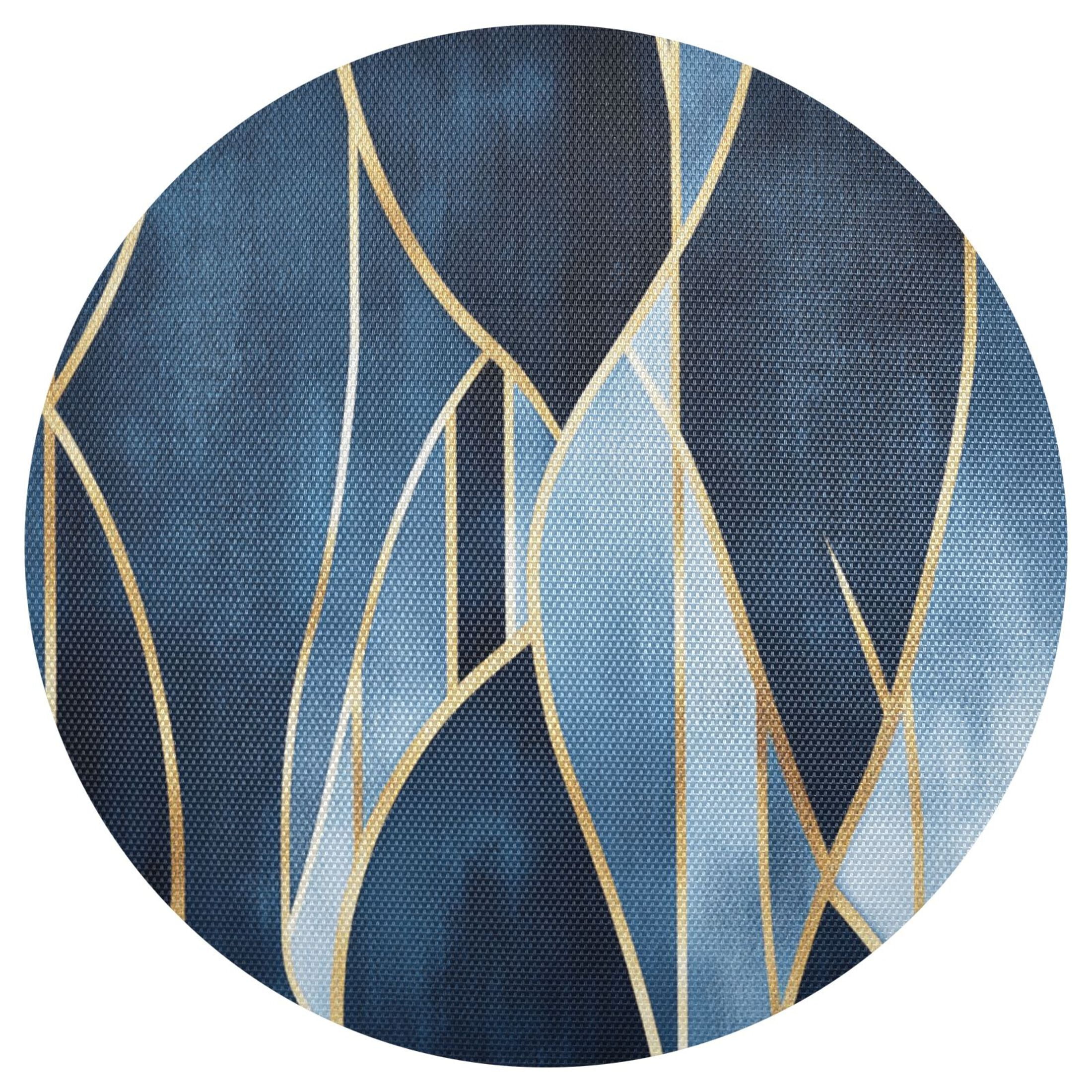 Artistic Minimalist Design 4-Piece 15.4in Heat-Proof PVC Plate Mats ...