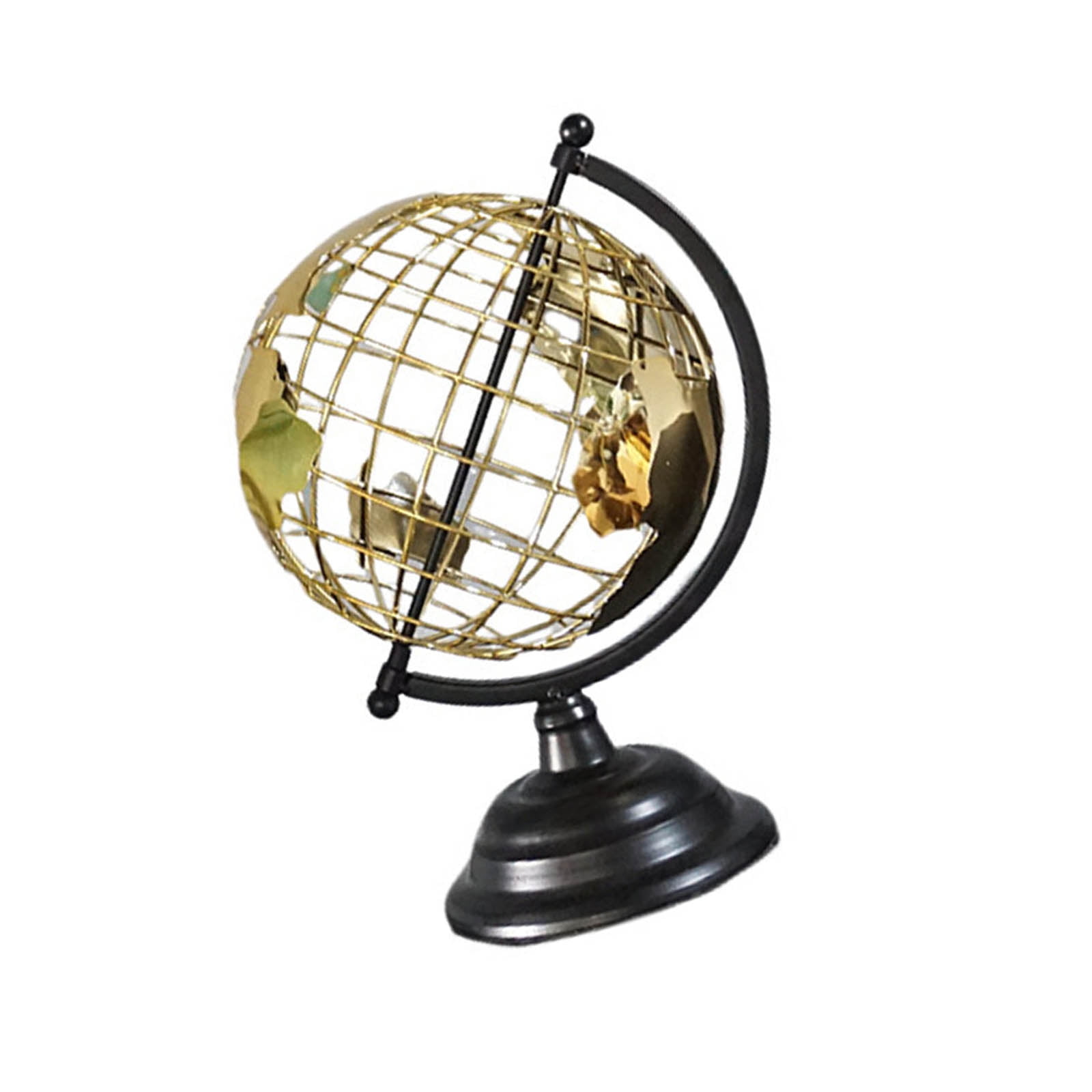Artistic Modern World Globes Sculpture with Exposeds Wire Structure and ...