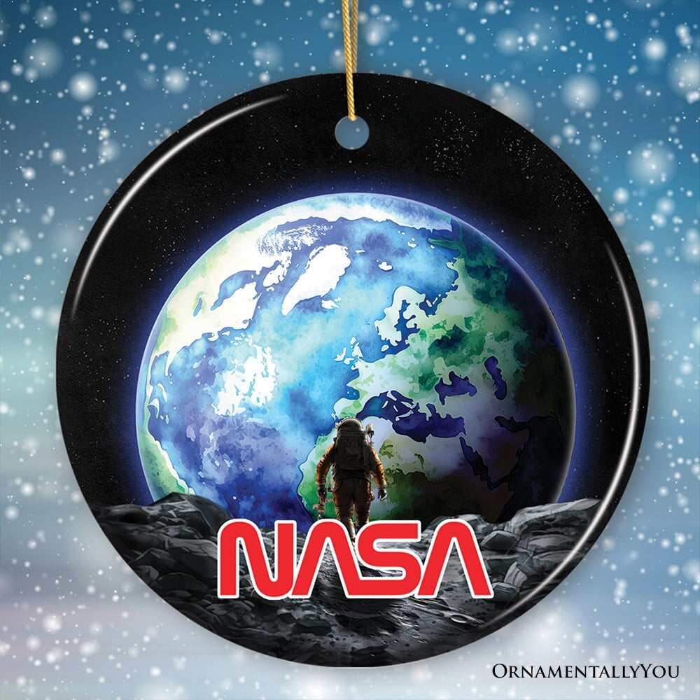 Artistic NASA Handcrafted Christmas Ornament, Astronaut in Outer Space ...