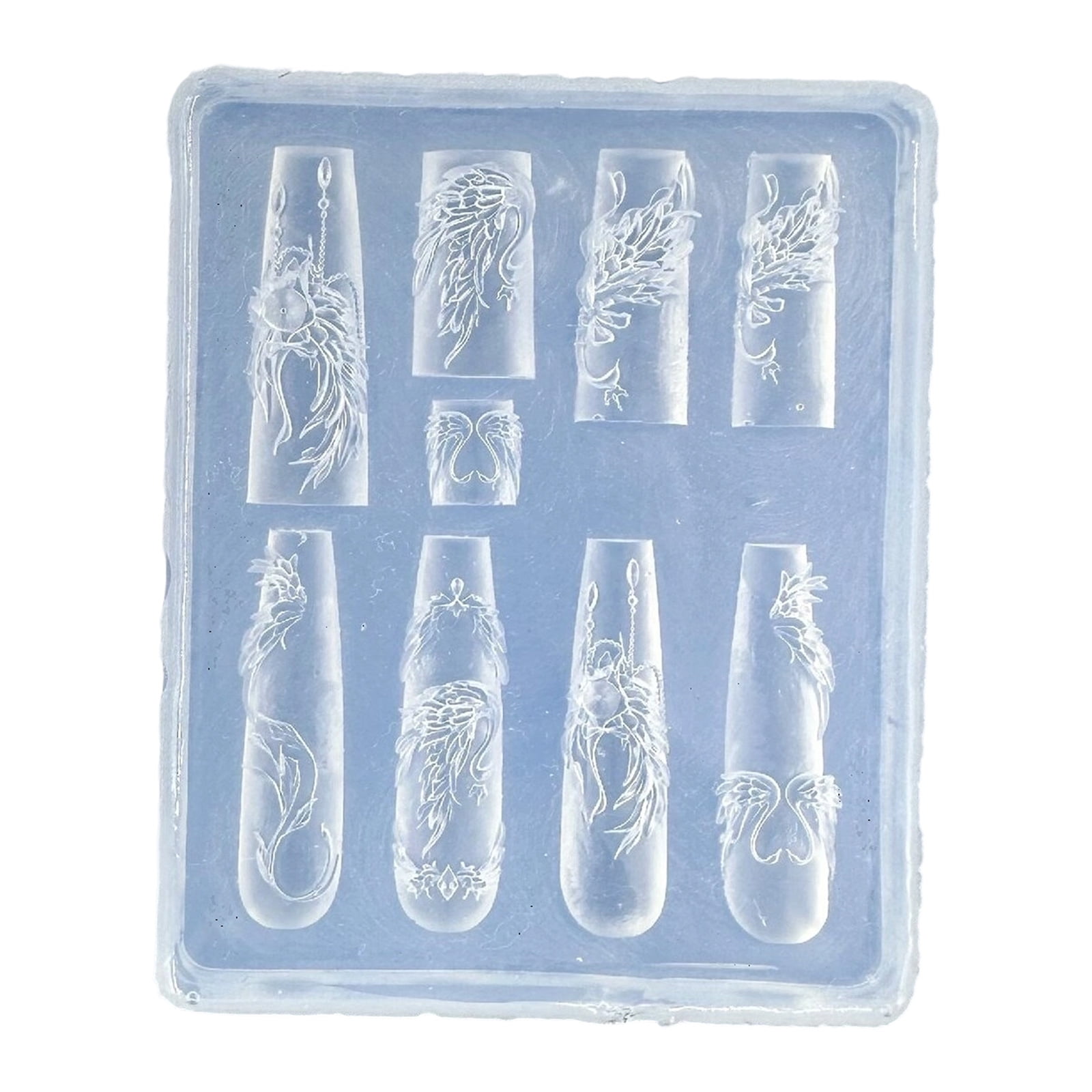 Artistic Nails Decoration With Multiple Alternative Silicone Molds For ...