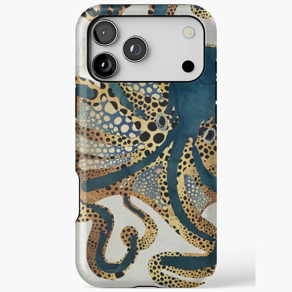 Artistic Ocean Pattern Abstract Marine Design Phone Case for iPhone 17 ...