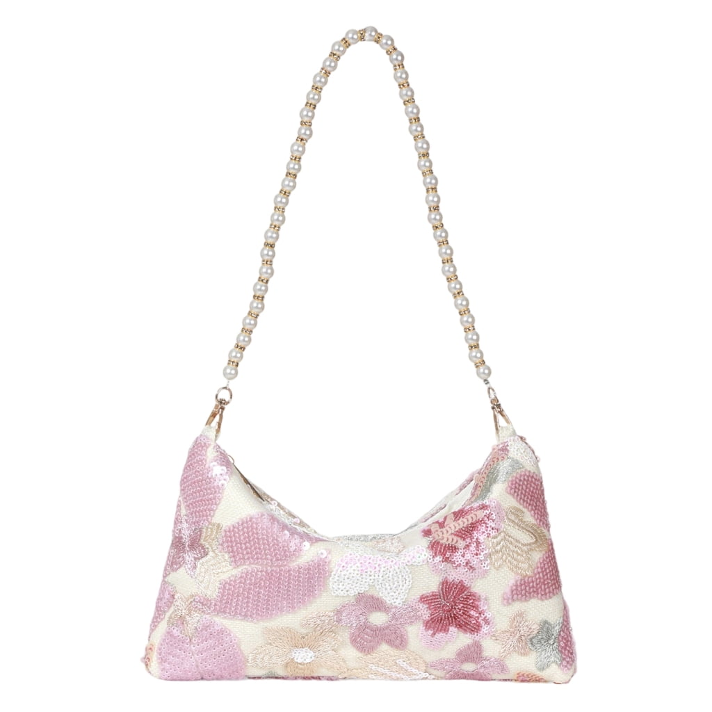 Artistic Oriental Pattern Sequins Evening Bag Practical Cotton Linen ...