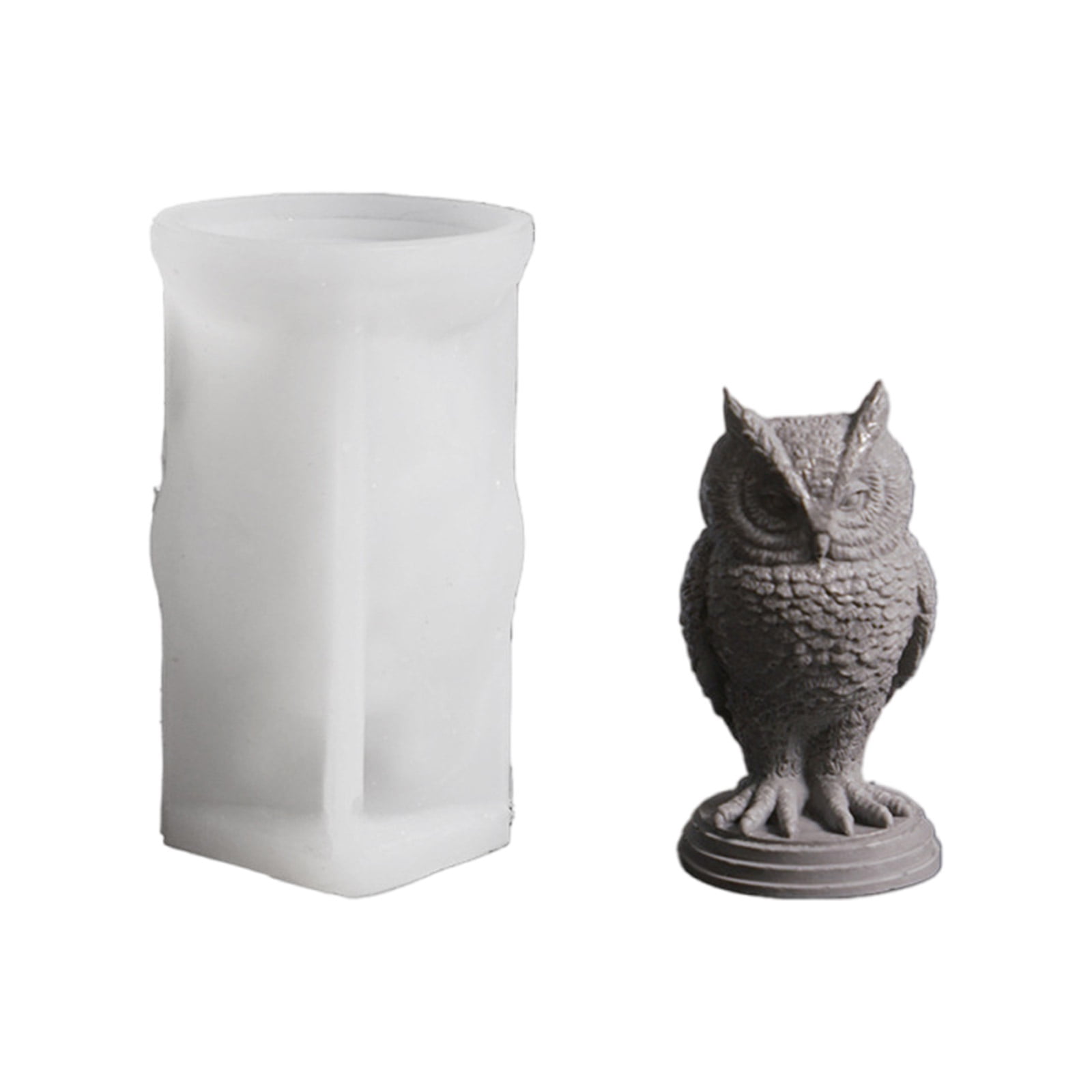 Artistic Owl Skull Silicone Mold Smooth Surfaces Holder Easy Demolding ...
