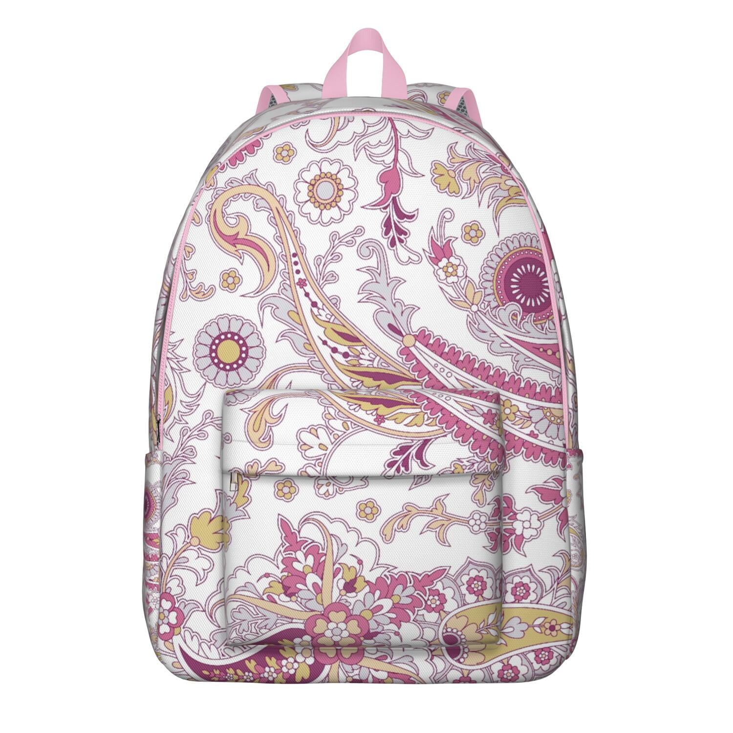 Artistic Paisley Backpack Featuring Retro Colorful Floral and Ethnic ...
