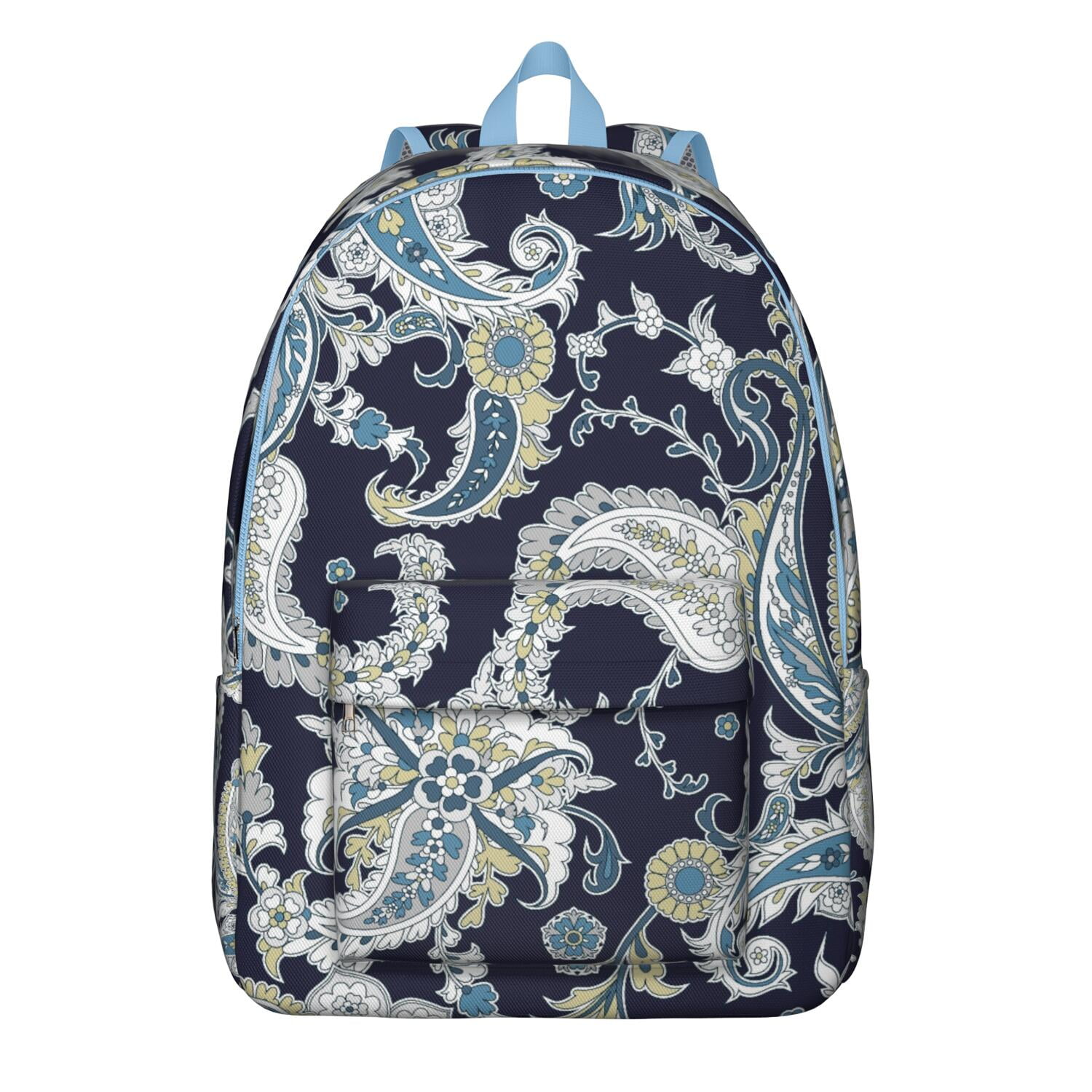 Artistic Paisley Pattern Backpack Featuring Retro Boho Mandala and ...