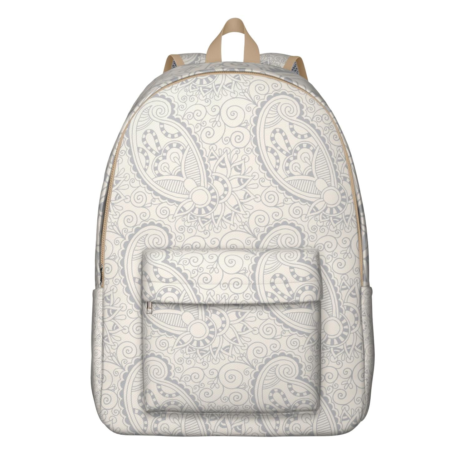 Artistic Paisley Pattern Backpack Featuring Retro Floral and Mandala ...