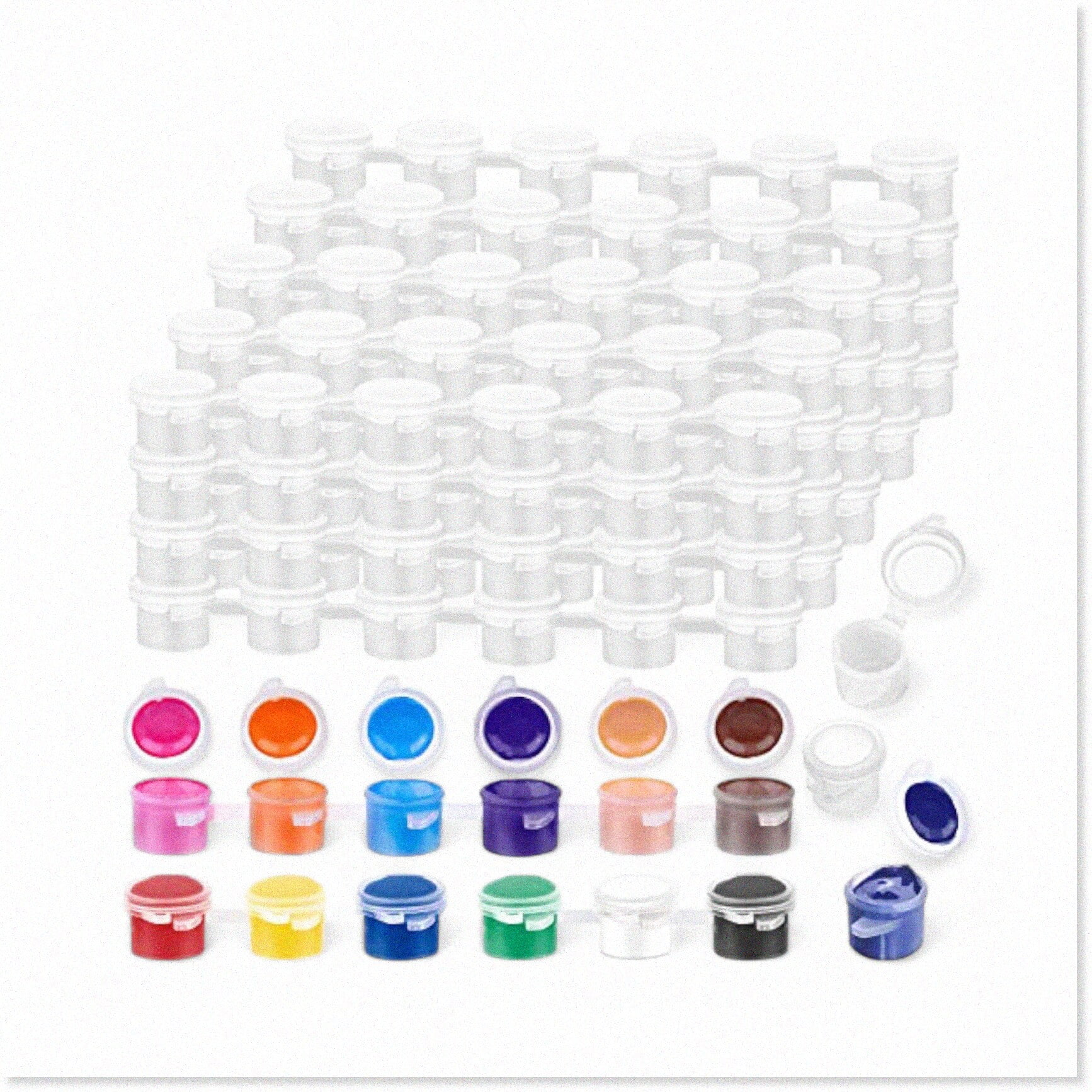 Artistic Palette: 240-Piece Empty Paint Pot Set for Clrooms & School ...