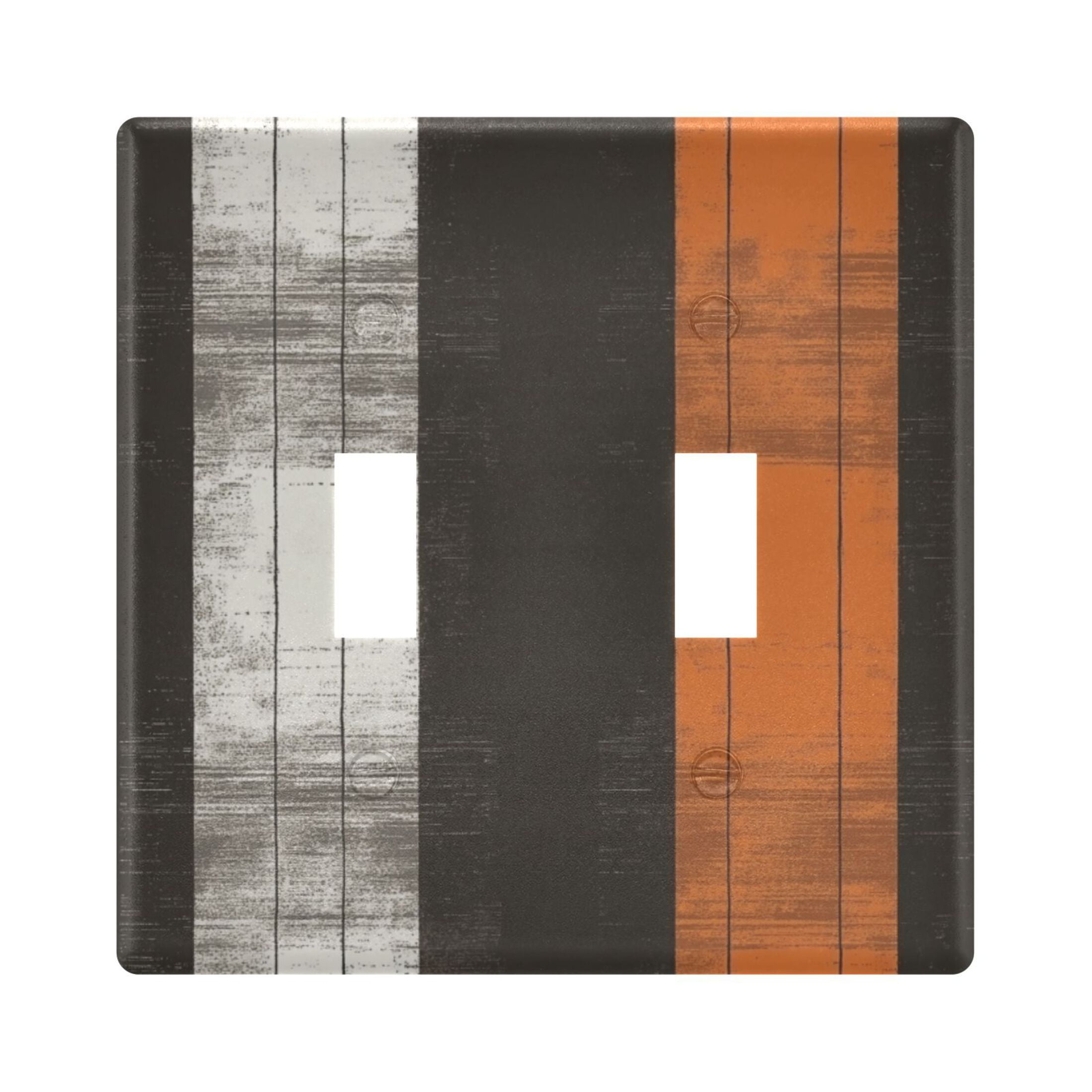 Artistic Pattern Fireproof Switch Plate with Rounded Edges 2-Hole ...