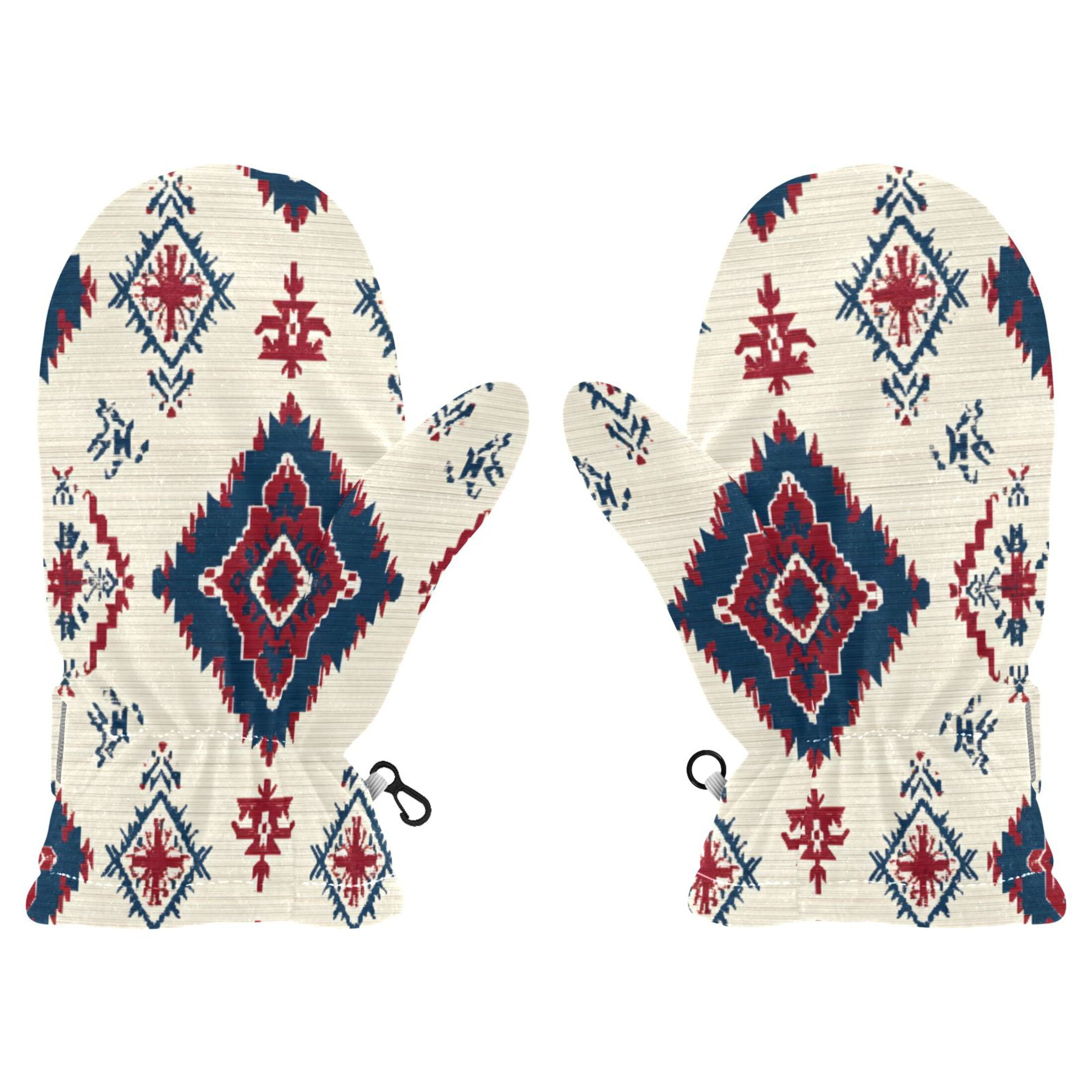 Artistic Pattern Witch Cauldron Pattern Cold Weather Mittens Cozy ...