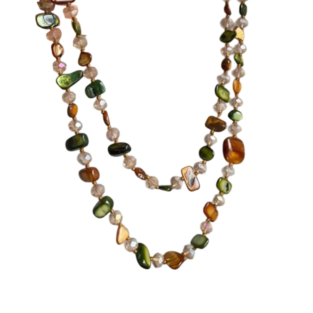 Artistic Pearls Shell Necklace Duals Strands Lightweight Designs Casual ...