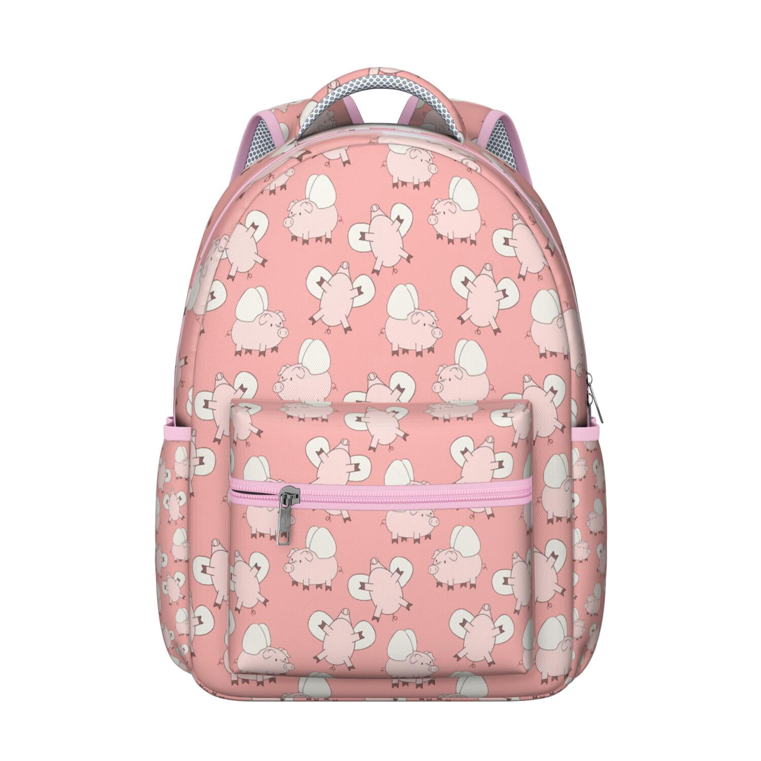 Artistic Pig Student Backpack Abstract Farm Animal Watercolor Print ...