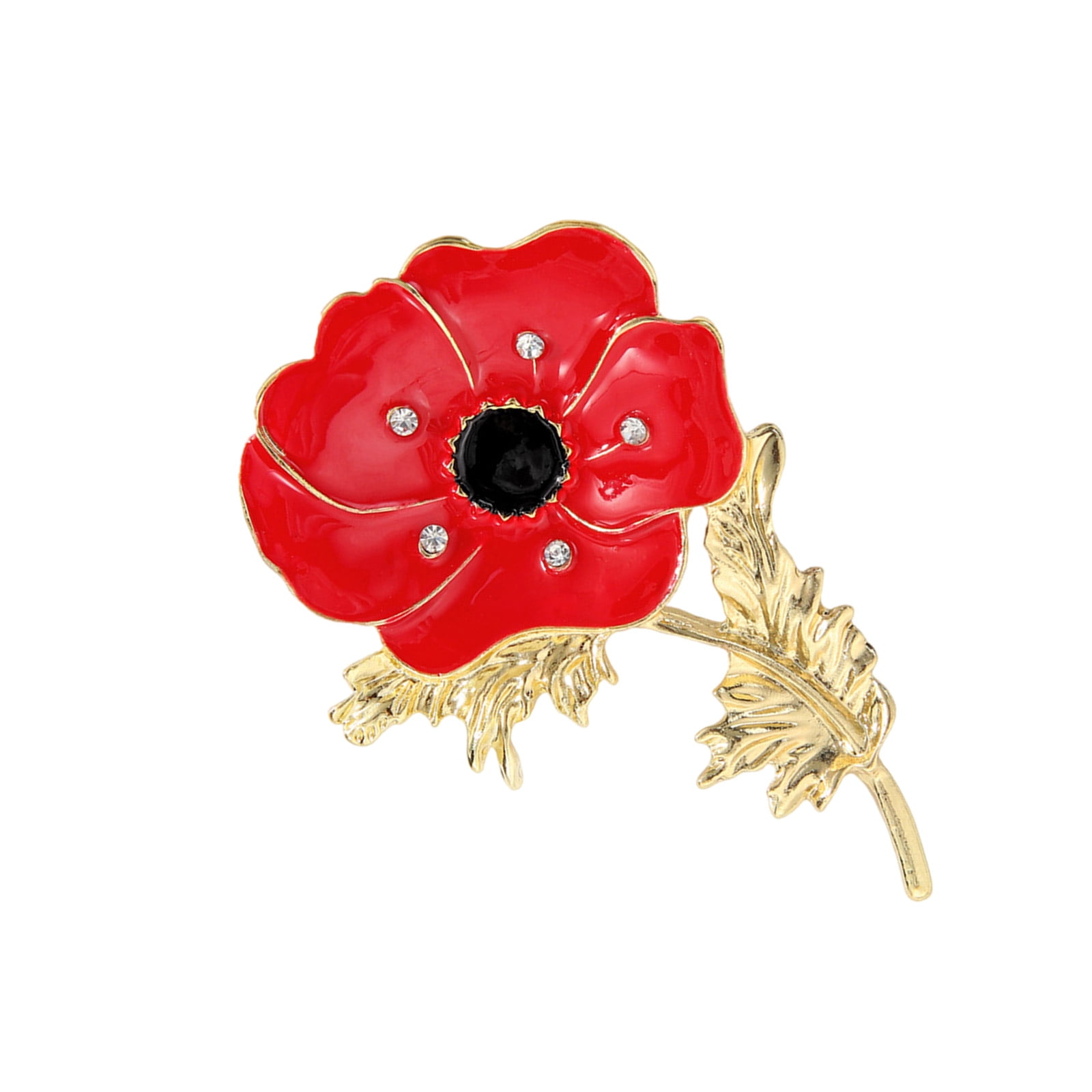 Artistic Poppies Flower Brooch Handmade Poppies Brooch Flower Lapel Pin ...