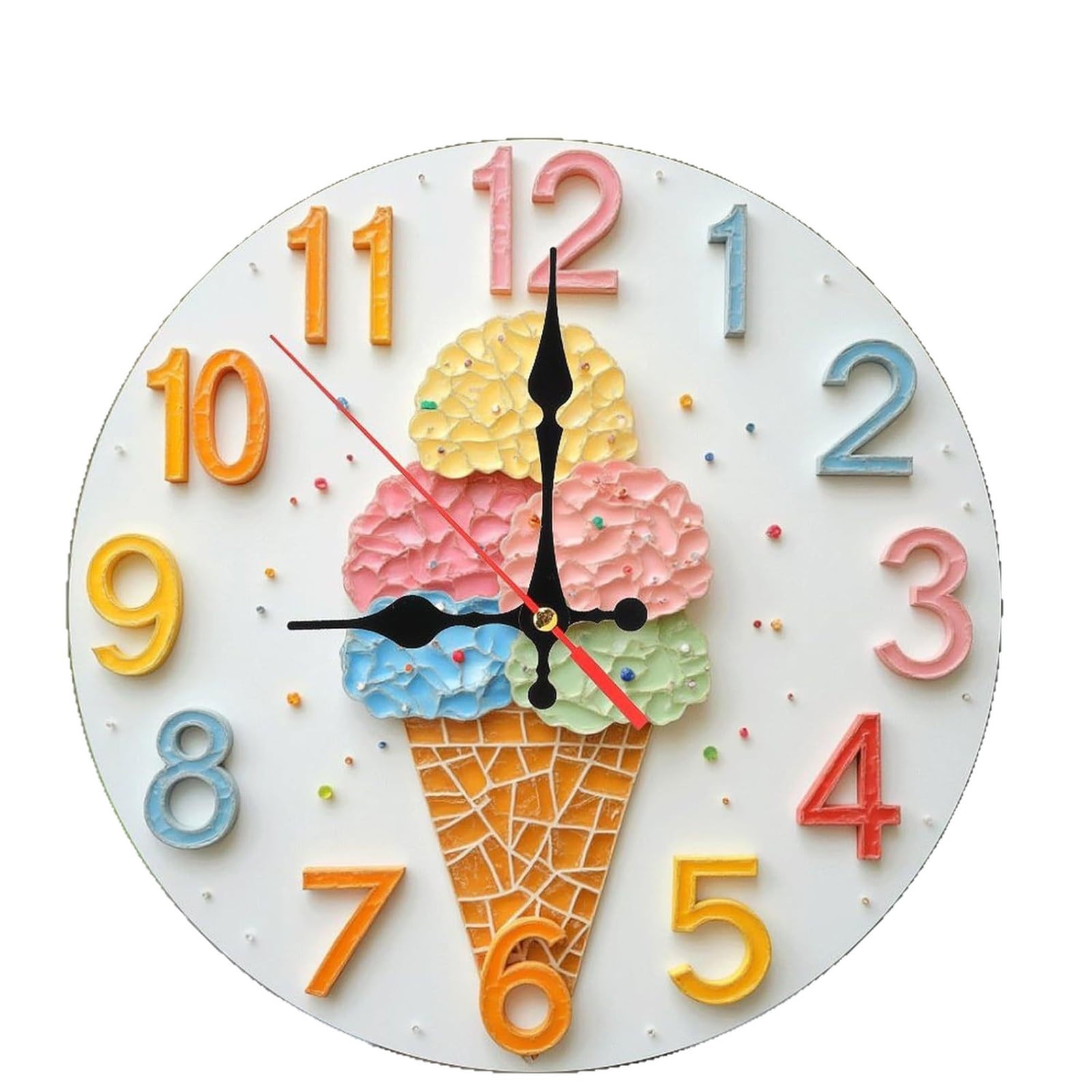 Artistic Quiet Acrylic Wall Clock Living Room Bedroom Decors Modern ...