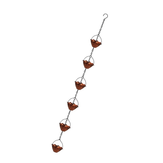 Artistic Rain Collection Chain With Metal Flower Cups Easy Gutters ...
