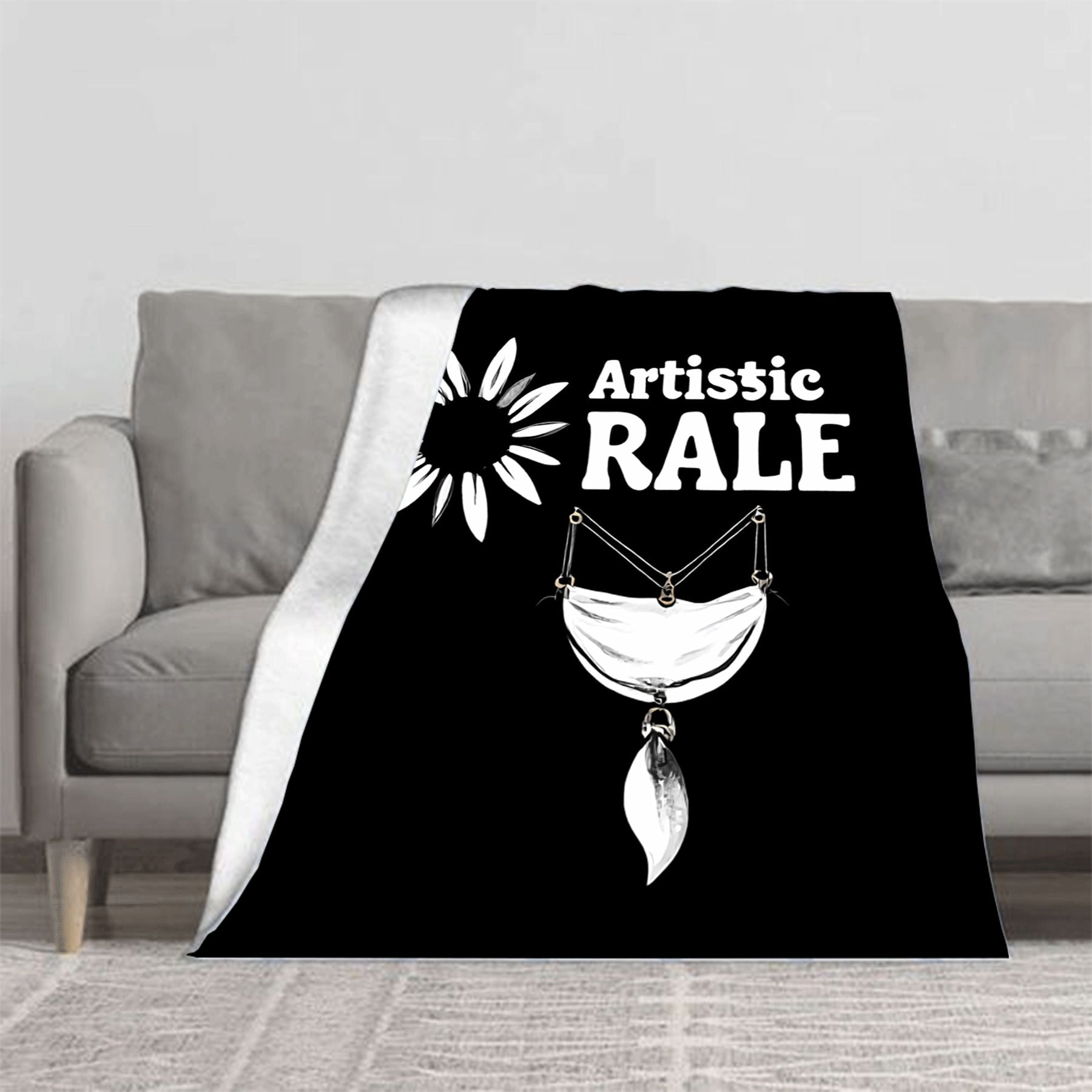 Artistic Rale Flannel Blanket - Soft Cozy Durable Design with Elegant ...