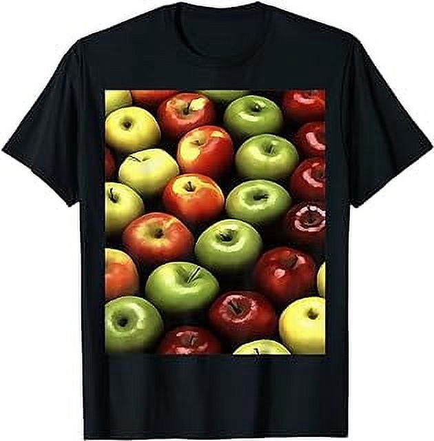 Artistic Red and Green Apples Displayed In A Pattern T-Shirt - Walmart.com