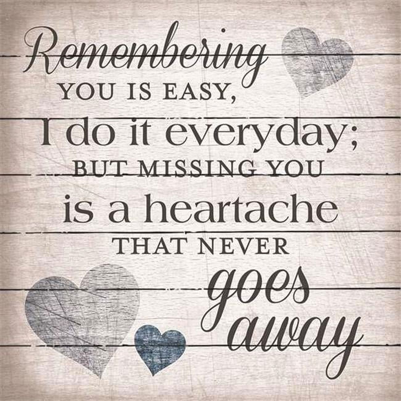 Artistic Reflections LA1048 10.5 x 10.5 in. Remembering You Is Easy ...