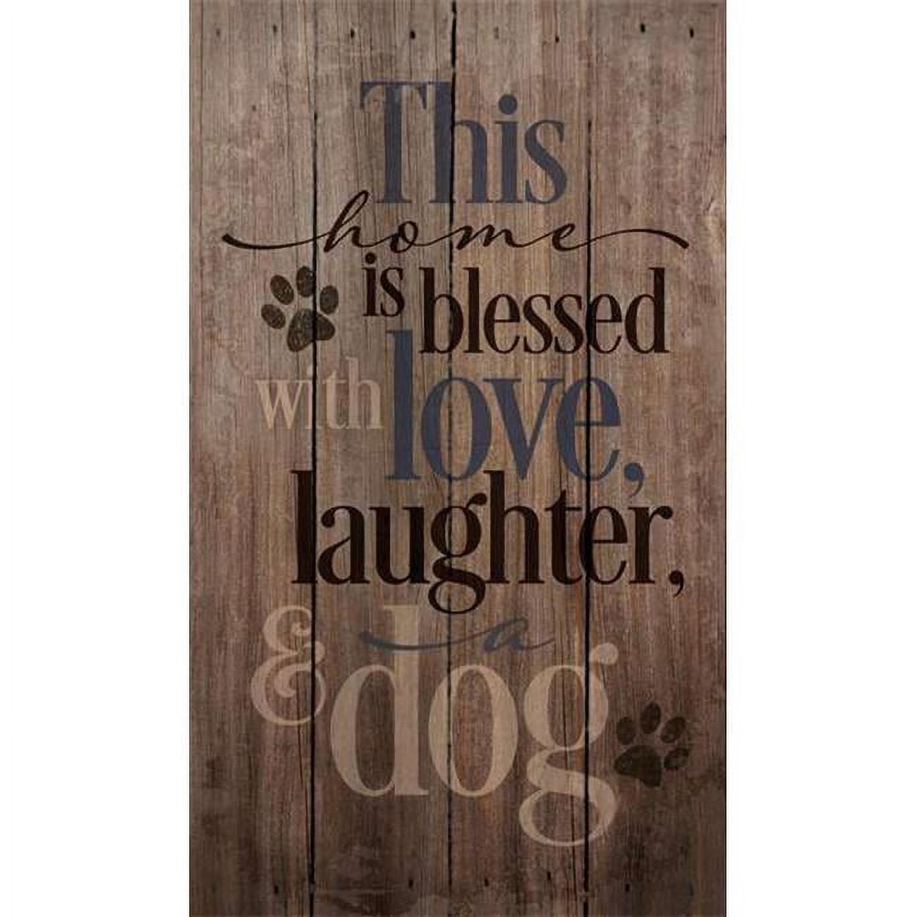 Artistic Reflections PA1025 14 x 24 in. This Home Is Blessed with Wood ...