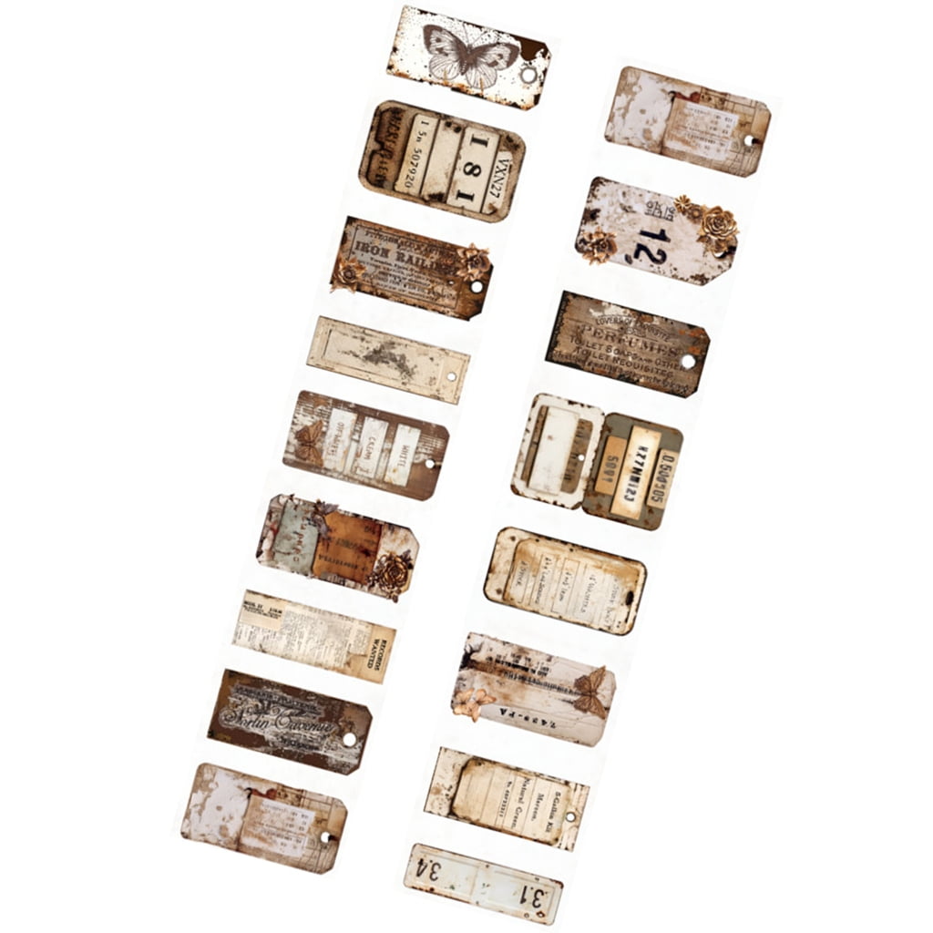 Artistic Rust Theme Stickers Tape Sticker Roll For Scrapbooking ...