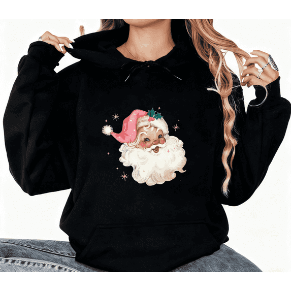 Artistic Santa Print hoodie Sweatshirt Graphic Sweatshirt comforrt ...