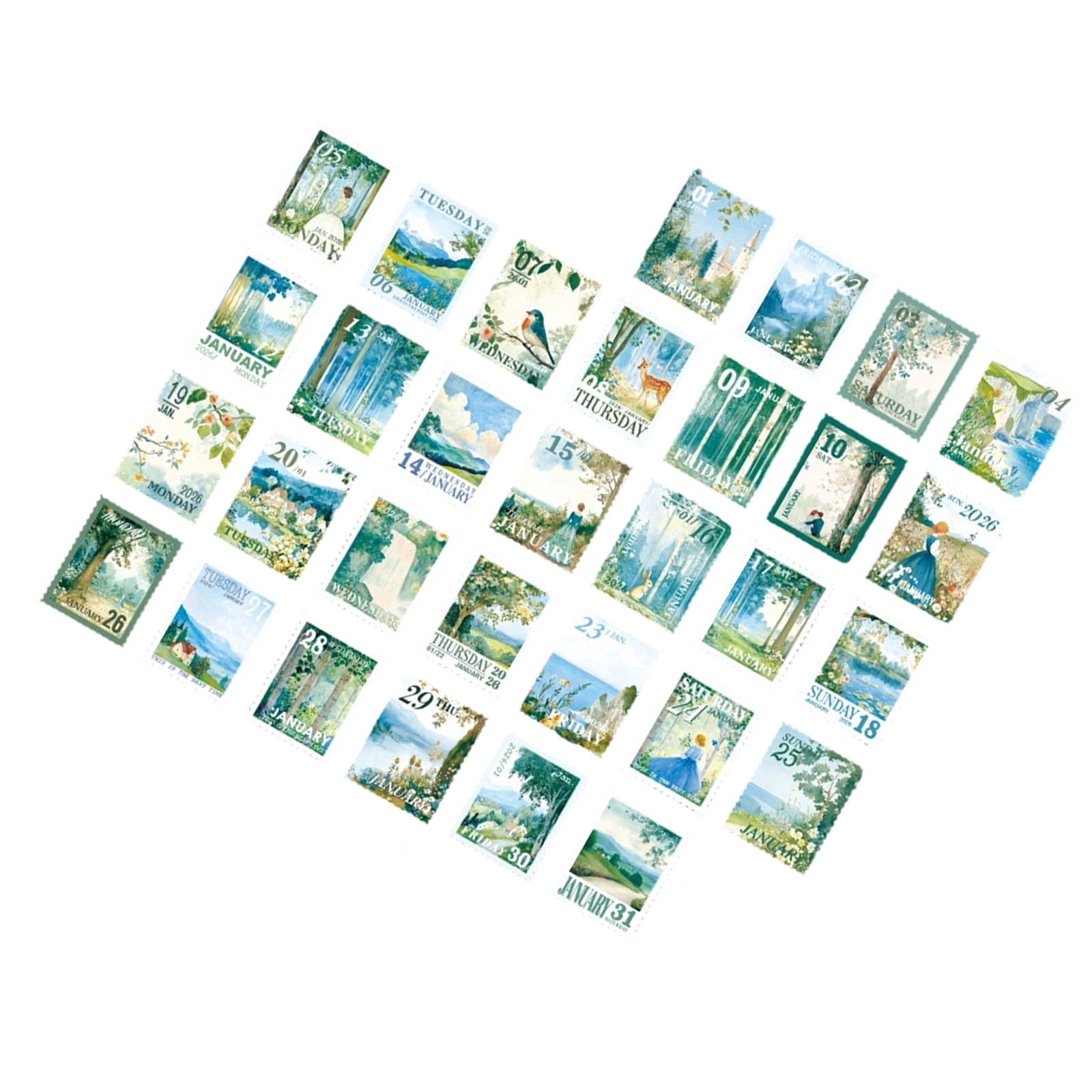 Artistic Scrapbook Stickers for Adults, Decorative Journaling Sticker ...