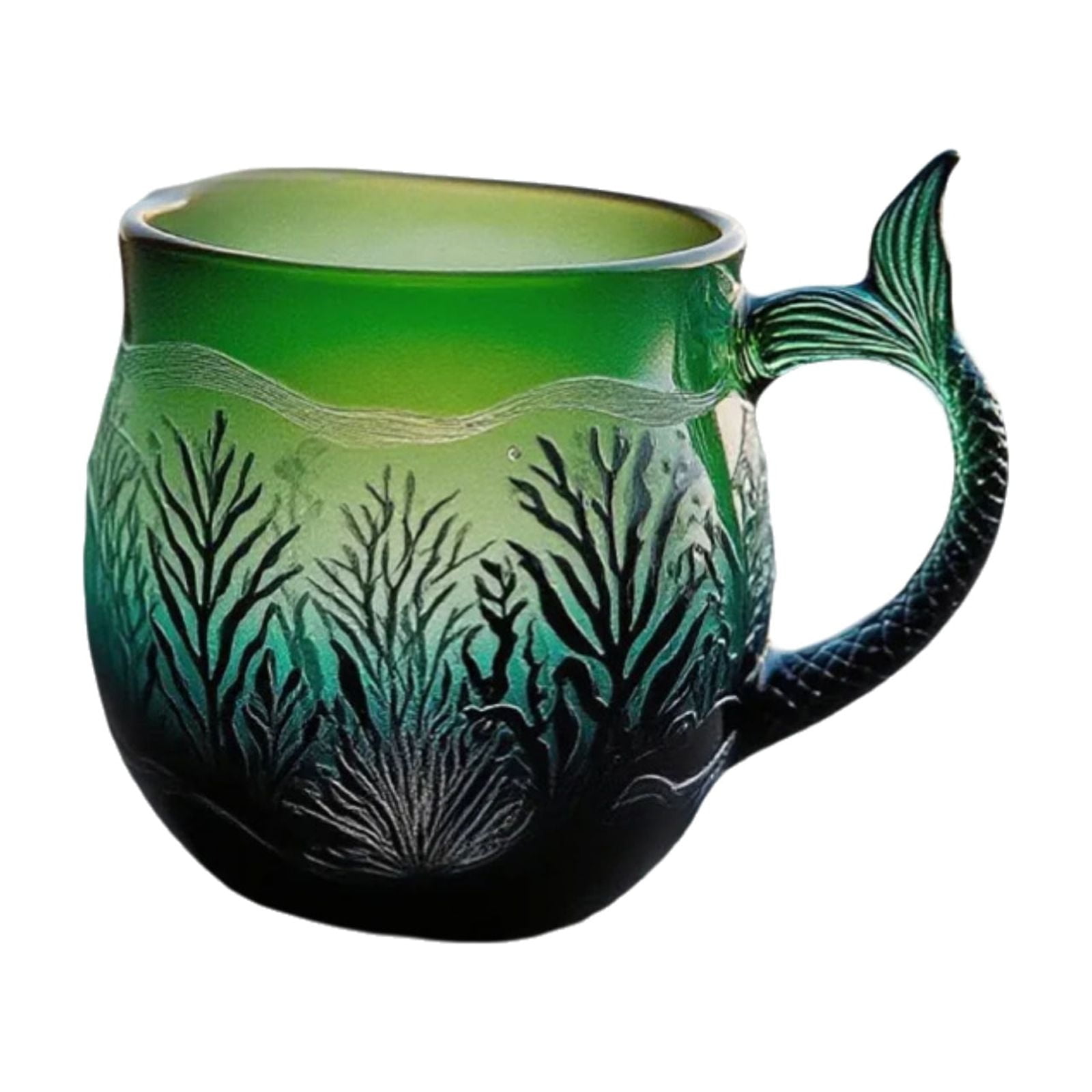 Artistic Sea Creature Drinking Glass Heat Resistant Coffee Cup Sea ...