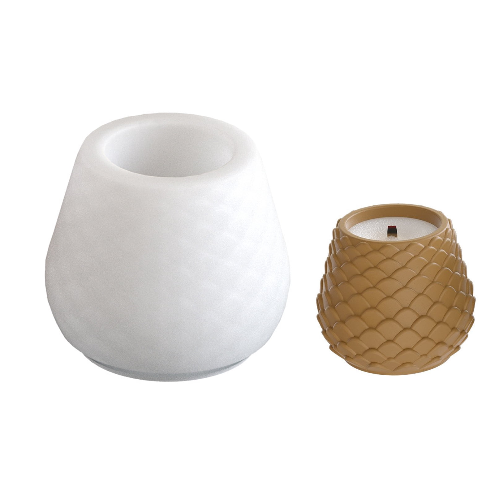 Artistic Silicone Flowerpot Molds Resin Epoxy Molds Unique Shape Holder ...