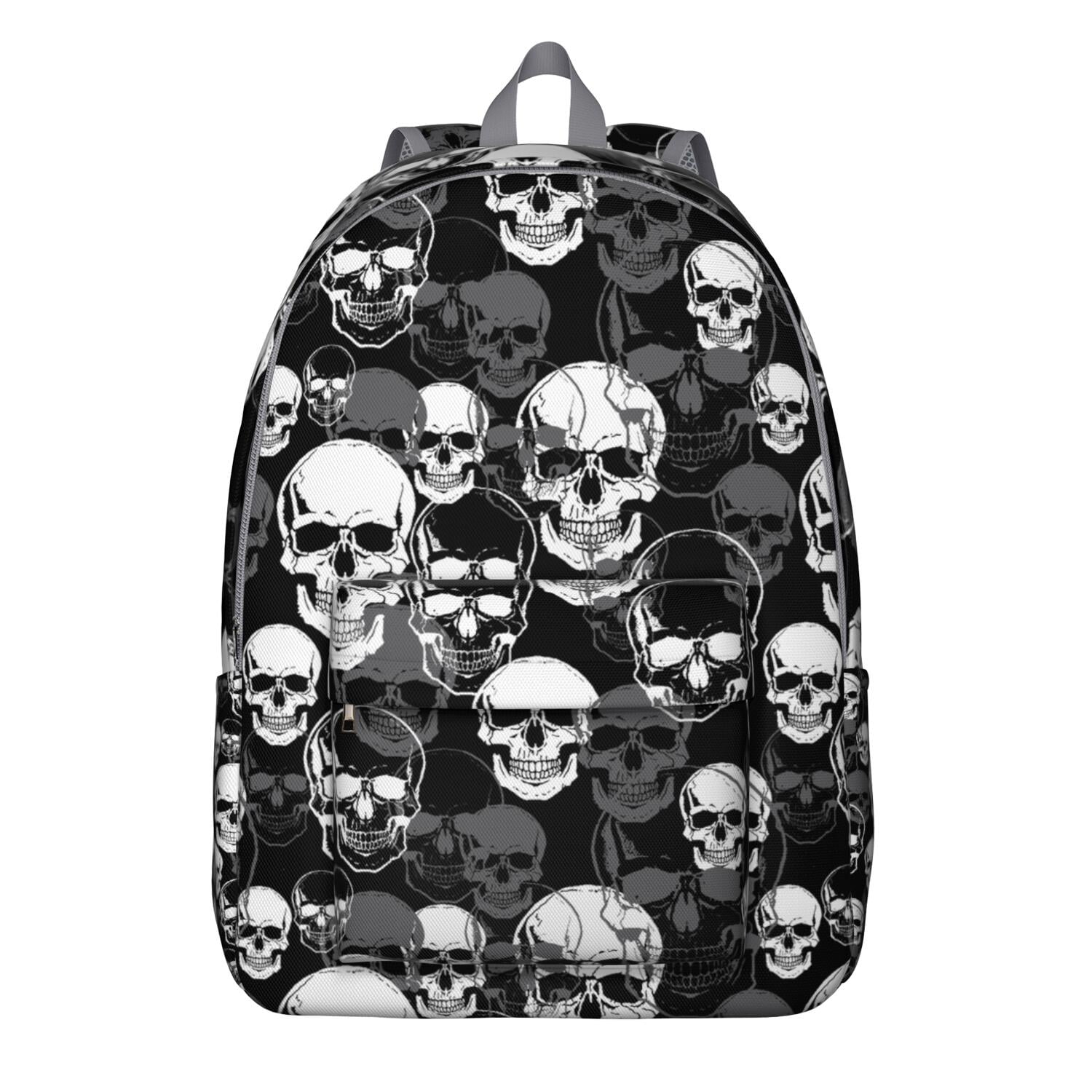 Artistic Skeleton and Skull Backpack, Durable School Bag Featuring ...
