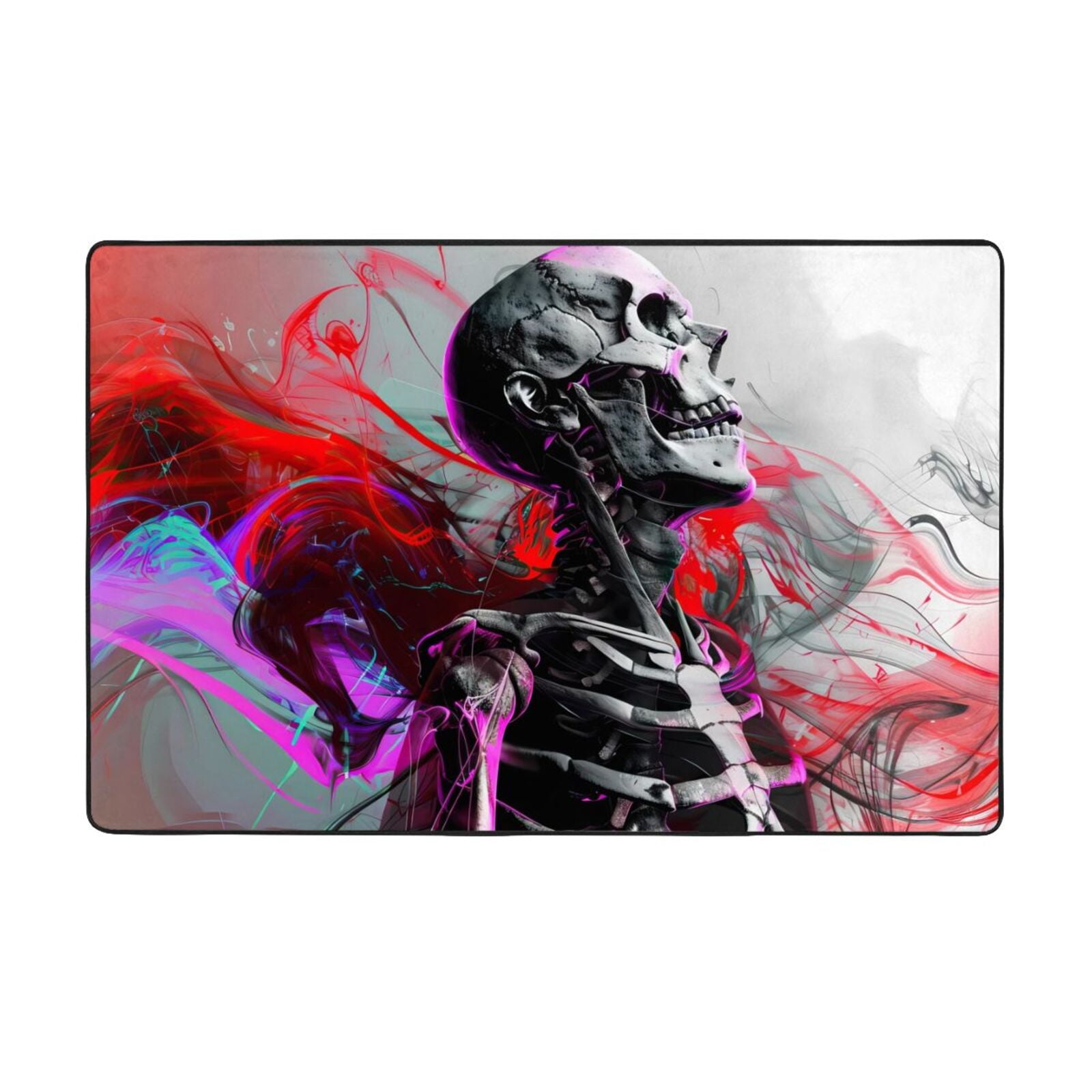 Artistic Skull Indoor Door Mat, Bedroom Rug & Carpets Entryway Rug ...