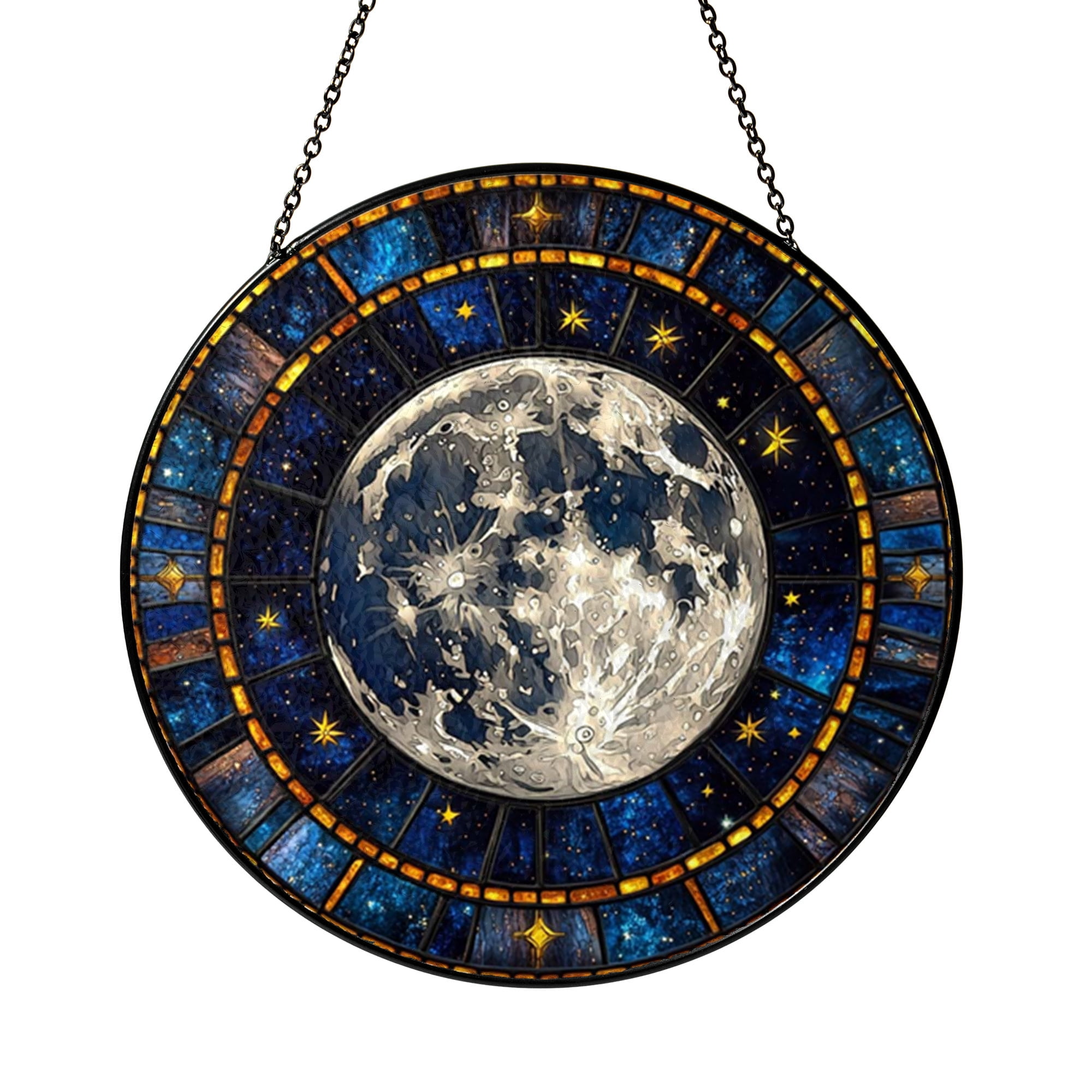 Artistic Sky Motif Glass Style Window Hanging – Home Decoration ...