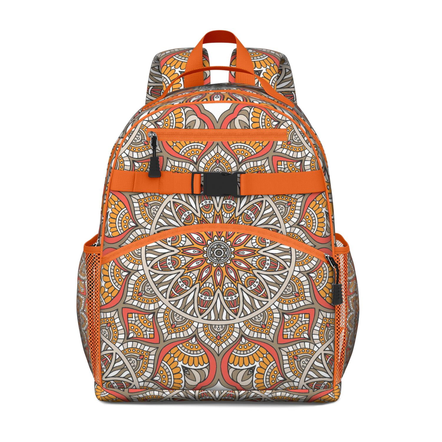 Artistic Spiritual Mandala Backpack - Spine-Protecting Ergonomic ...