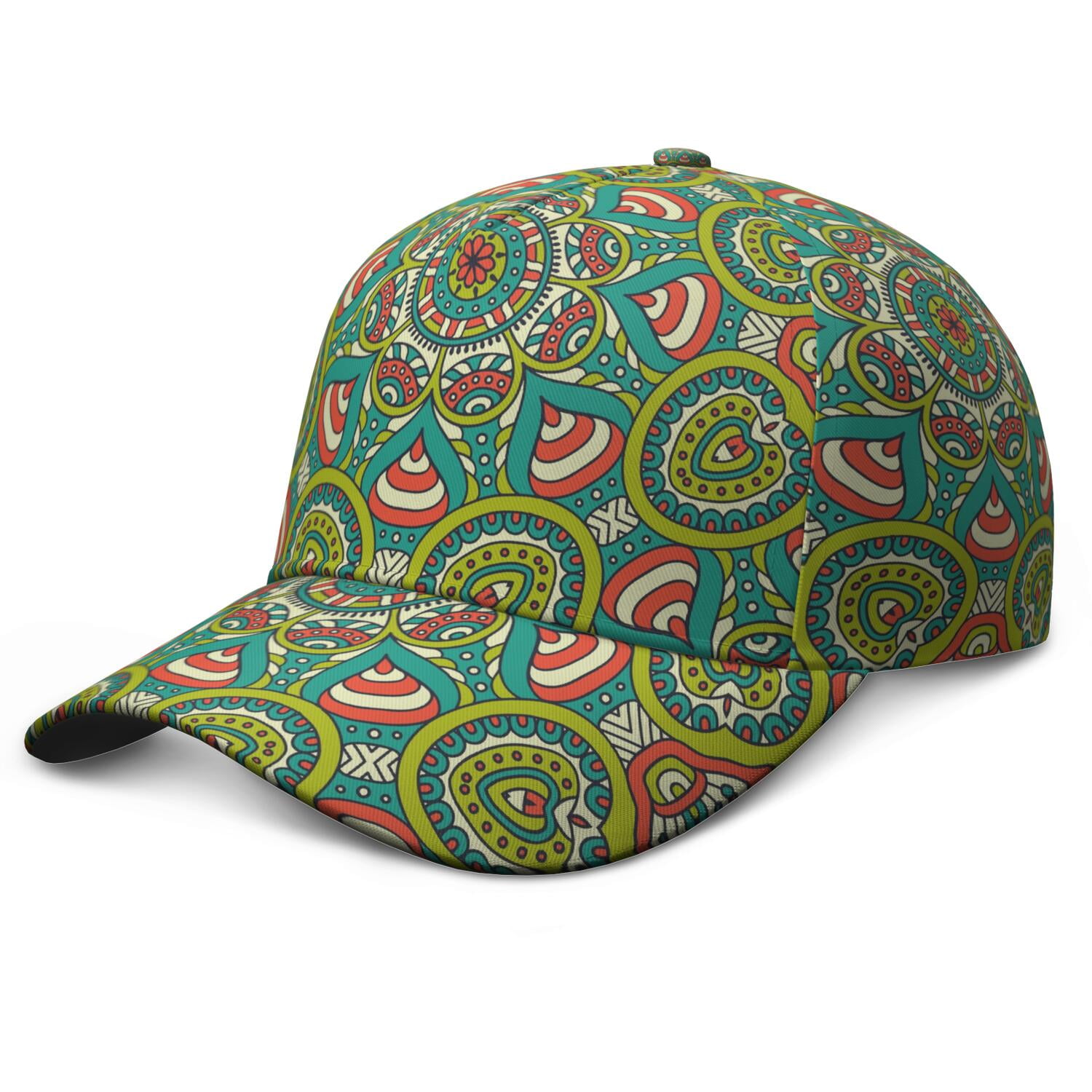 Artistic Spiritual Mandala Snapback Hat Lightweight Breathable Dad Cap ...