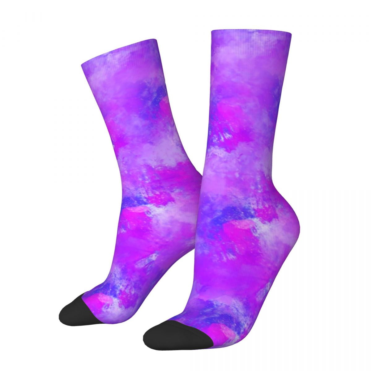 Artistic Splash Stockings Black Mint Paint Pattern Gothic Socks Winter ...
